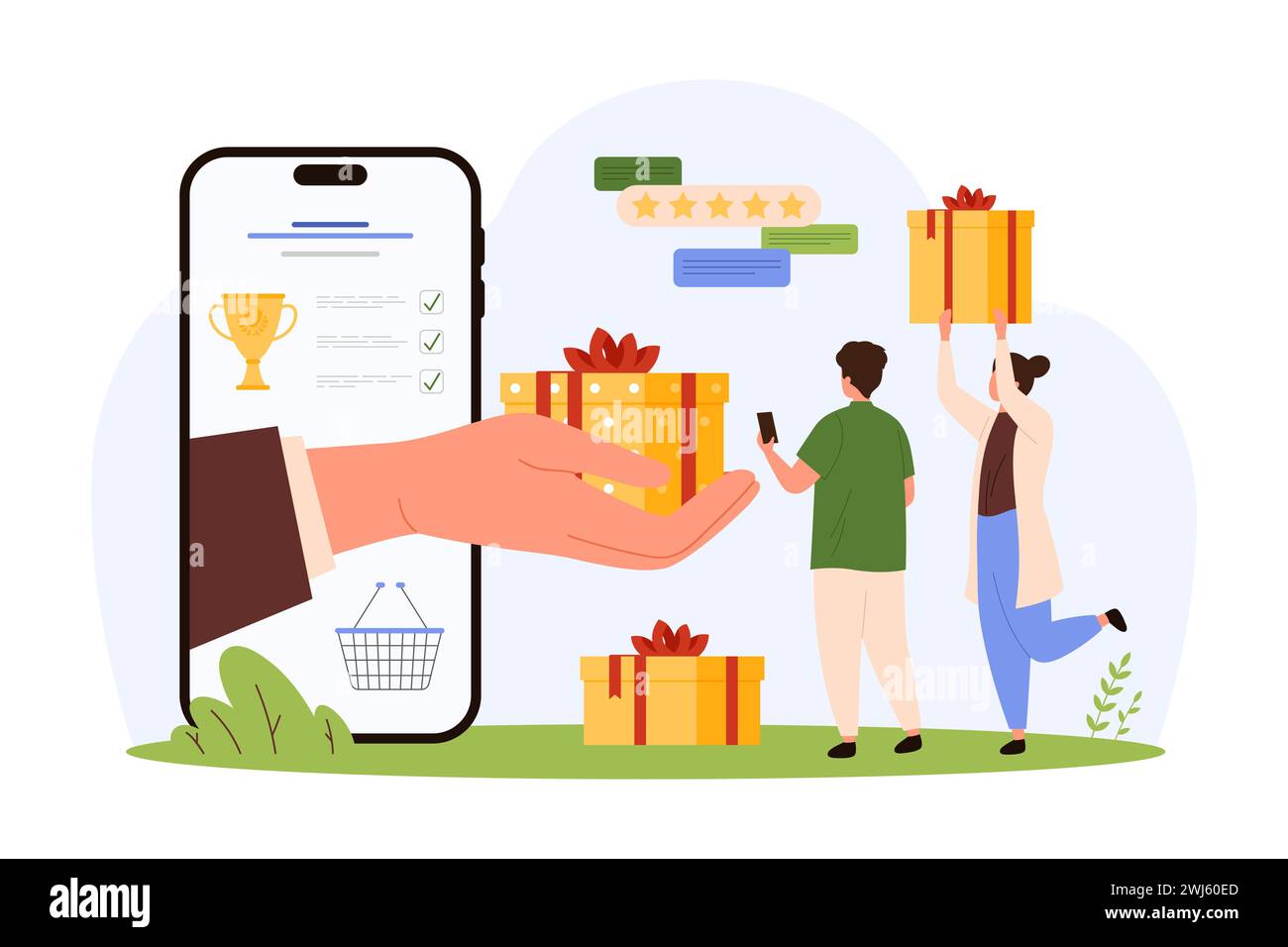 Giveaway, loyalty program advertising, contest for gift card and coupon ...