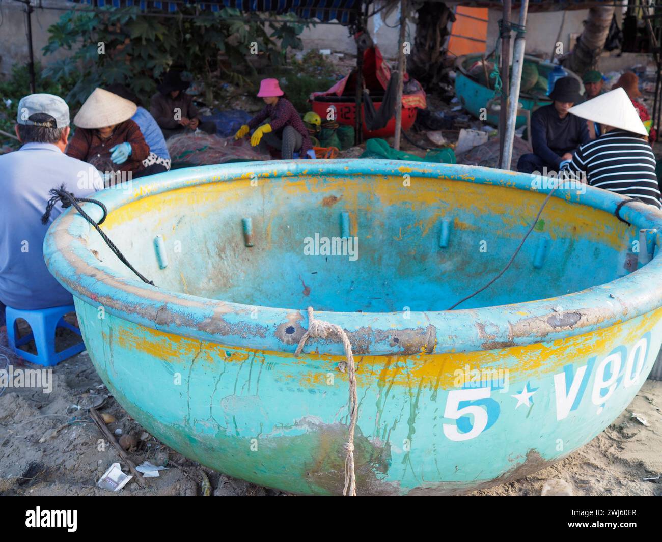 Fishing village at Mui Ne, beach, Vietnam Stock Photo - Alamy