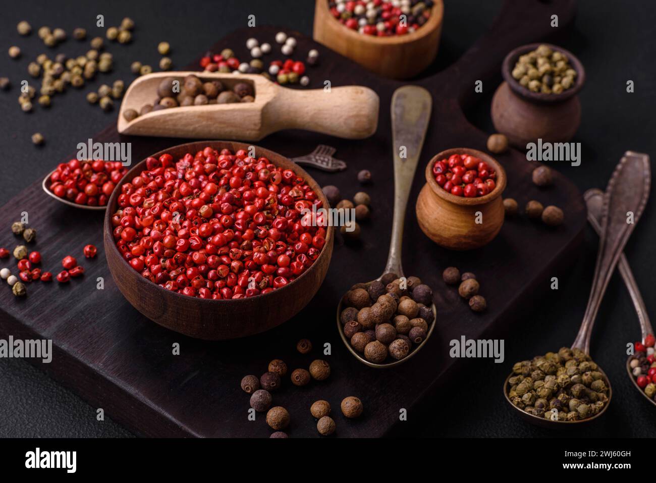 Composition, concept, consisting of several types of different colors ...