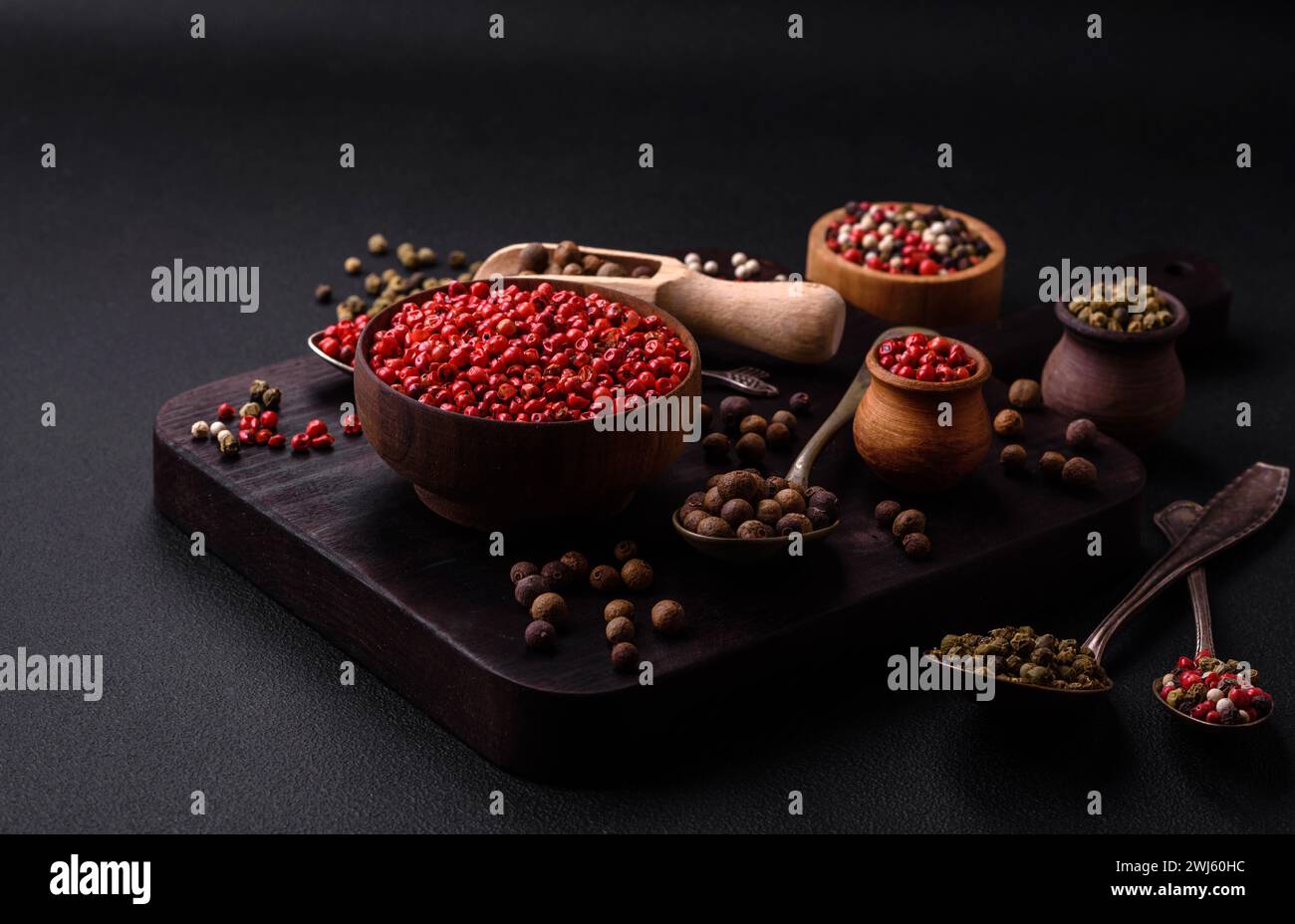 Composition, concept, consisting of several types of different colors ...