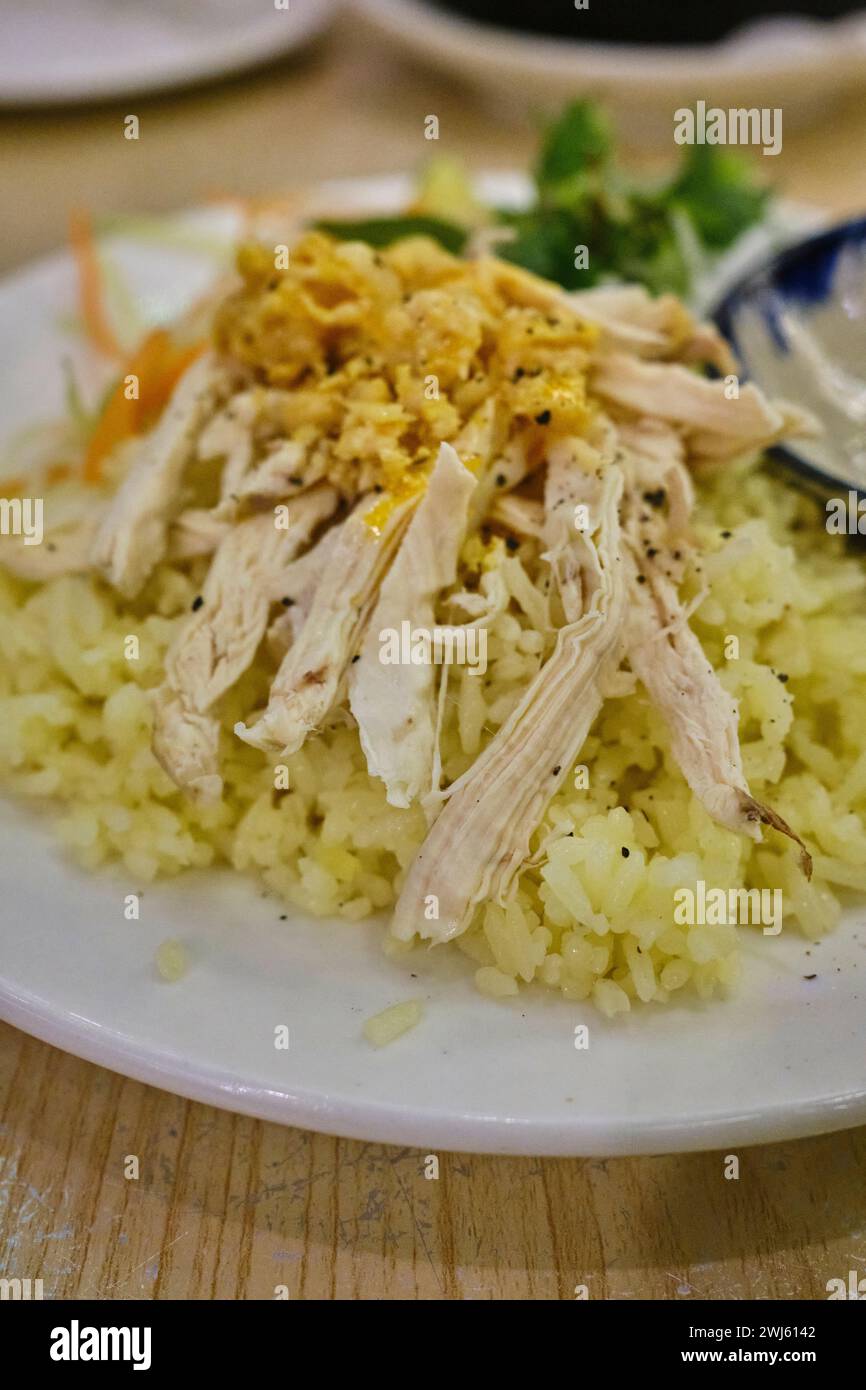 Vietnamese chicken rice (com ga / cơm gà), one of the signature dishes ...