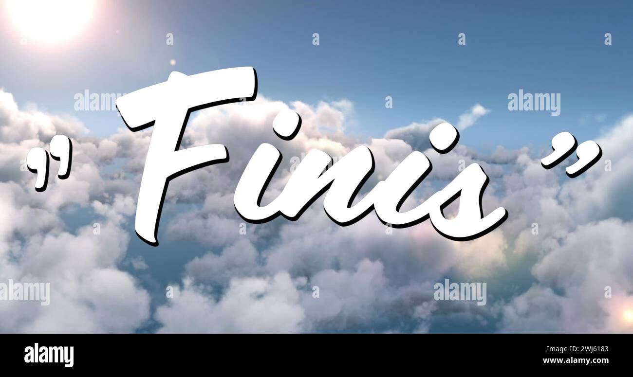 White finis sign hi-res stock photography and images - Alamy