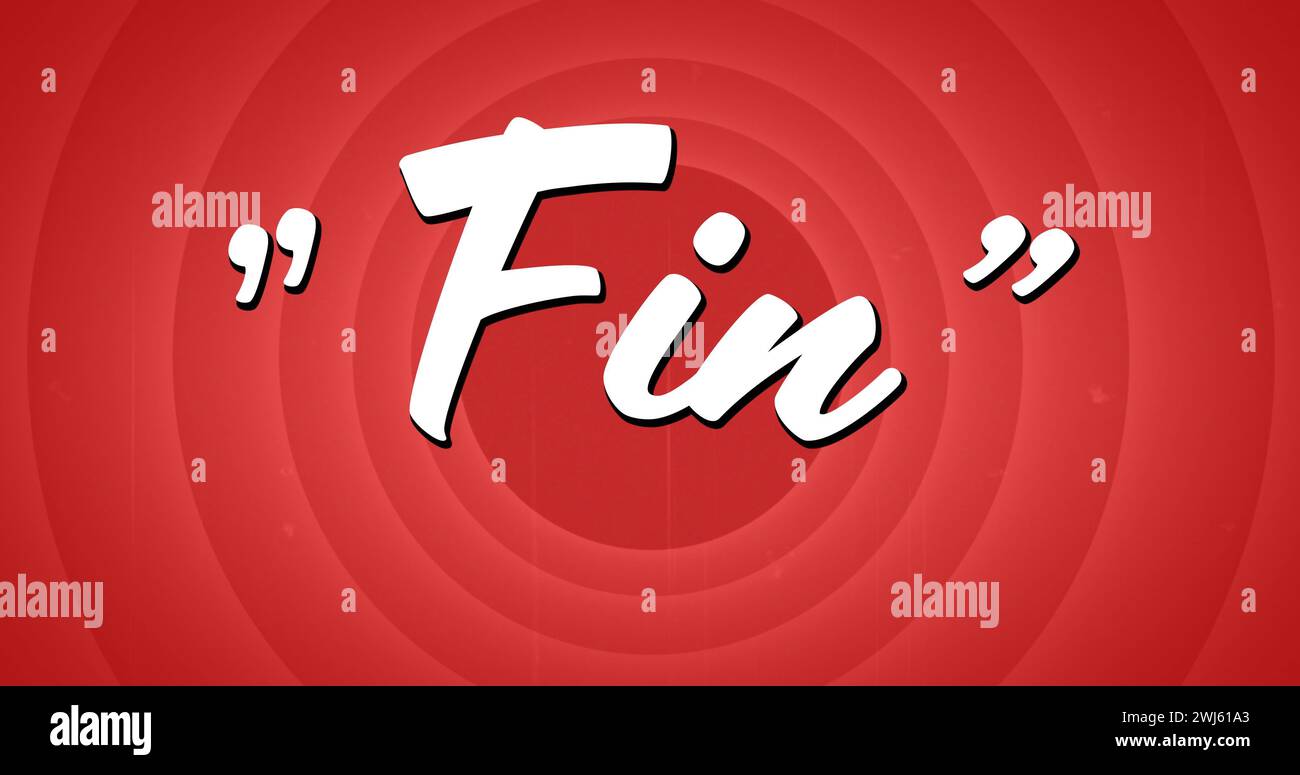 Digital image of a white Fin sign appearing against a red circle ...