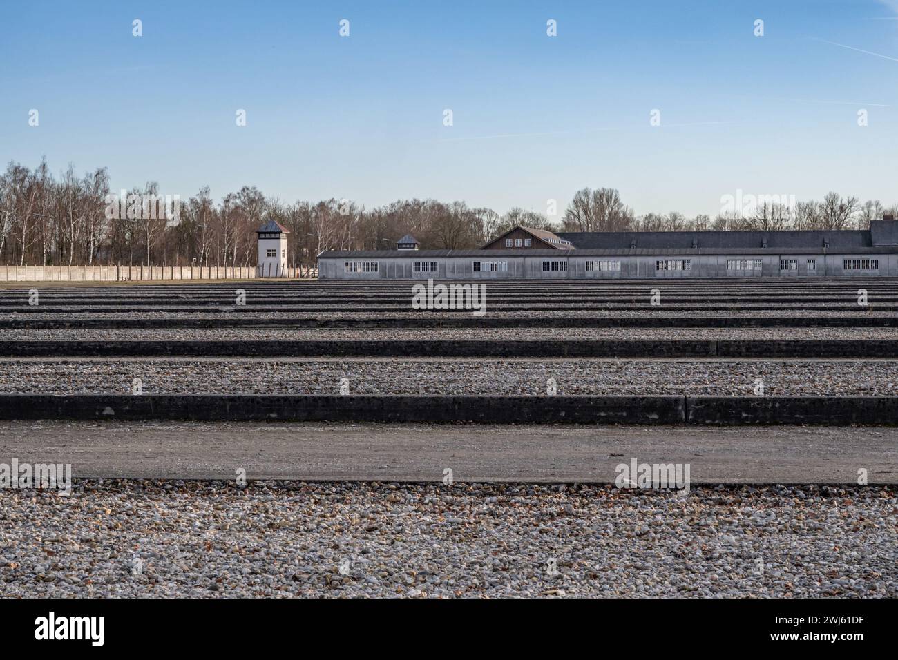 Dachau Concentration Camp Buildings in Germany Stock Photo - Alamy