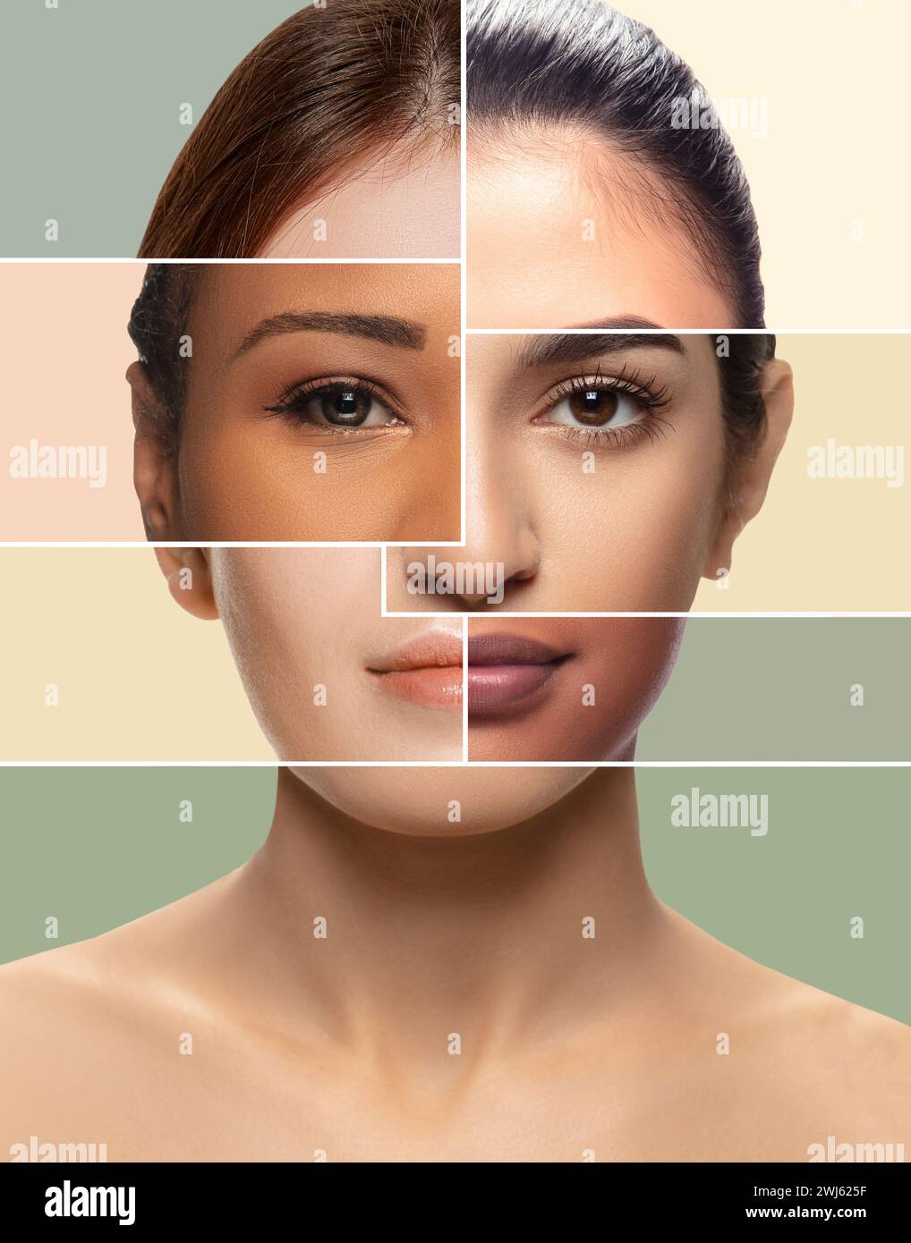 Different facial features hi-res stock photography and images - Alamy