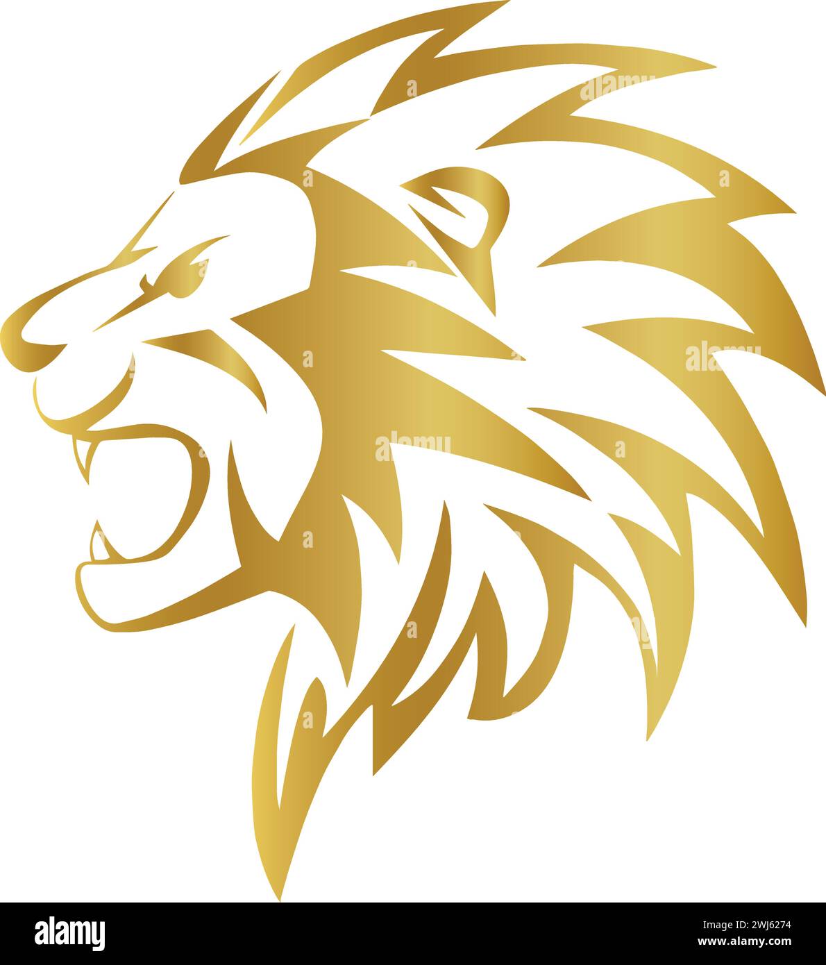 Vector lion graphic Cut Out Stock Images & Pictures - Alamy