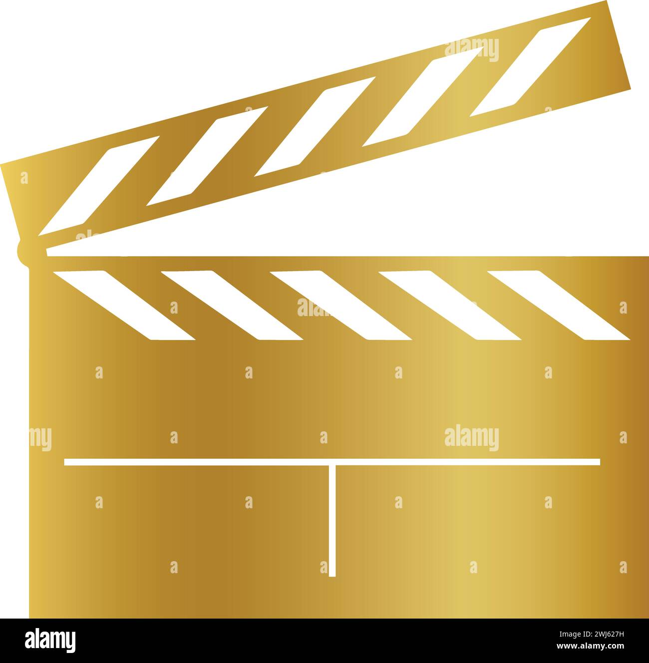 Clapper film trophy golden vector hi-res stock photography and images ...