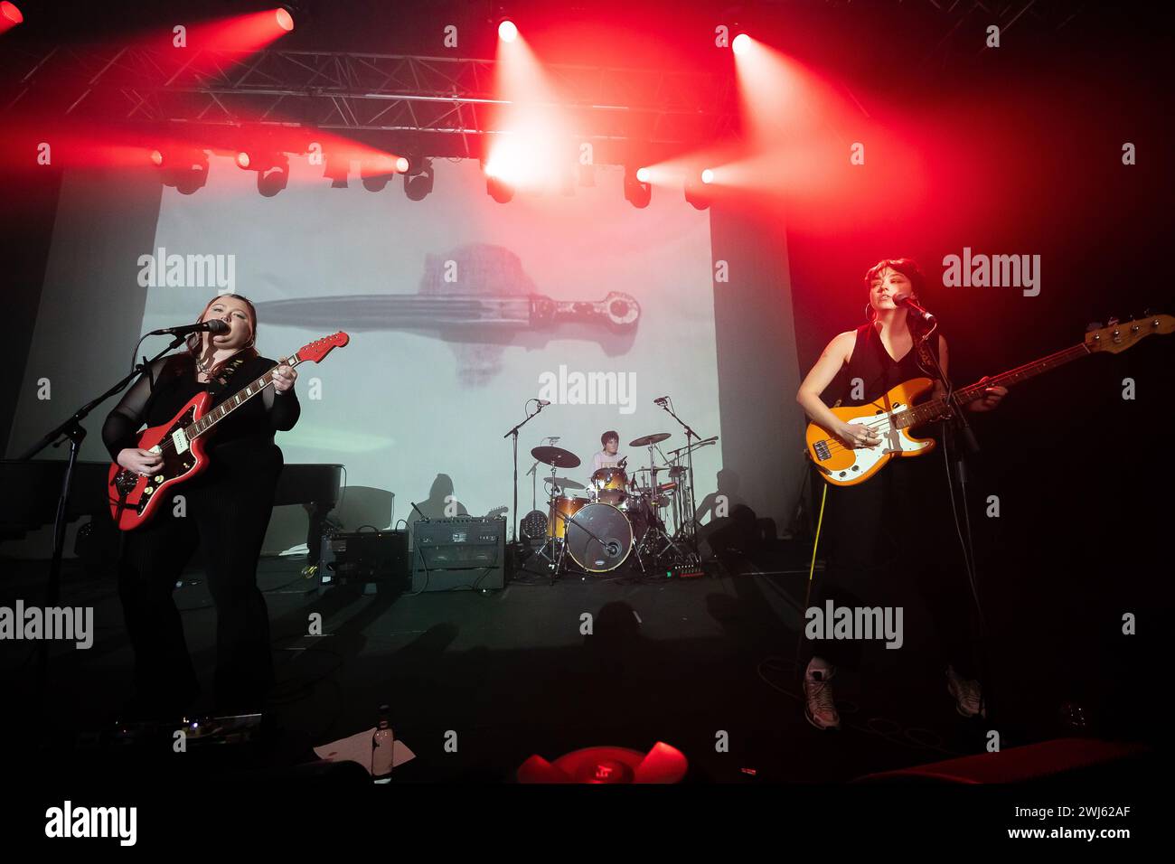 Adwaith performing at Transform 2024 in Aberystwyth Arts Centre on 3rd ...
