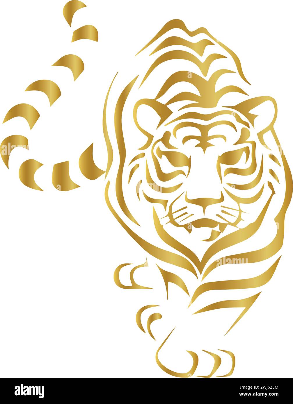 Chinese tiger vector hi-res stock photography and images - Alamy