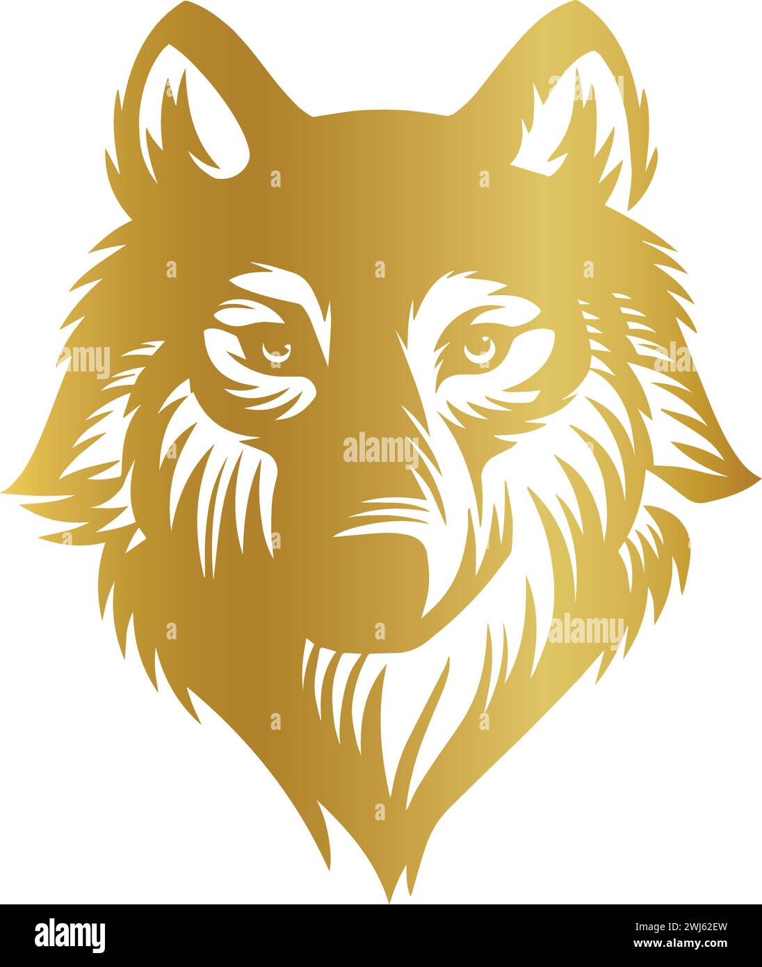 Wolf vector vector vectors Cut Out Stock Images & Pictures - Alamy