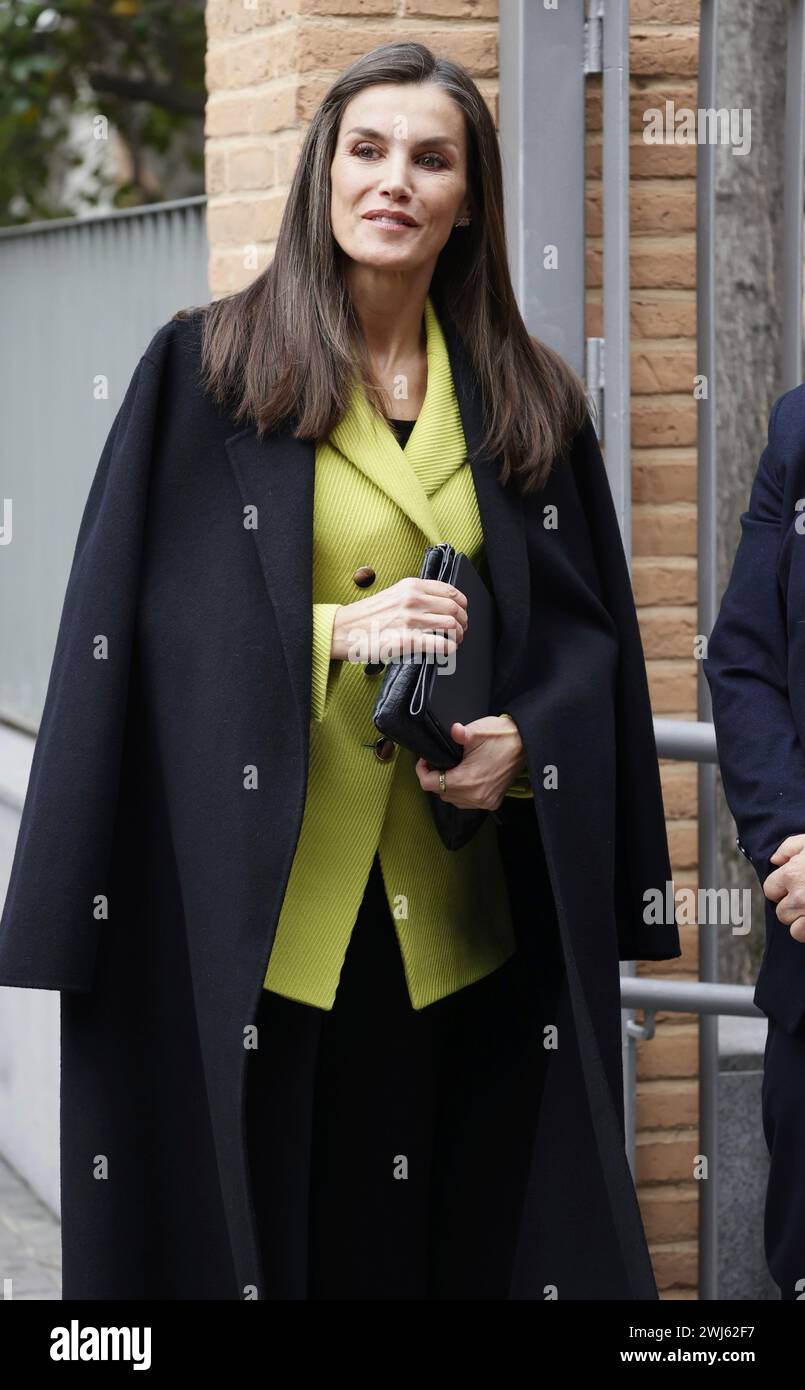 The Queen on her arrival at the working meeting with the Spanish ...
