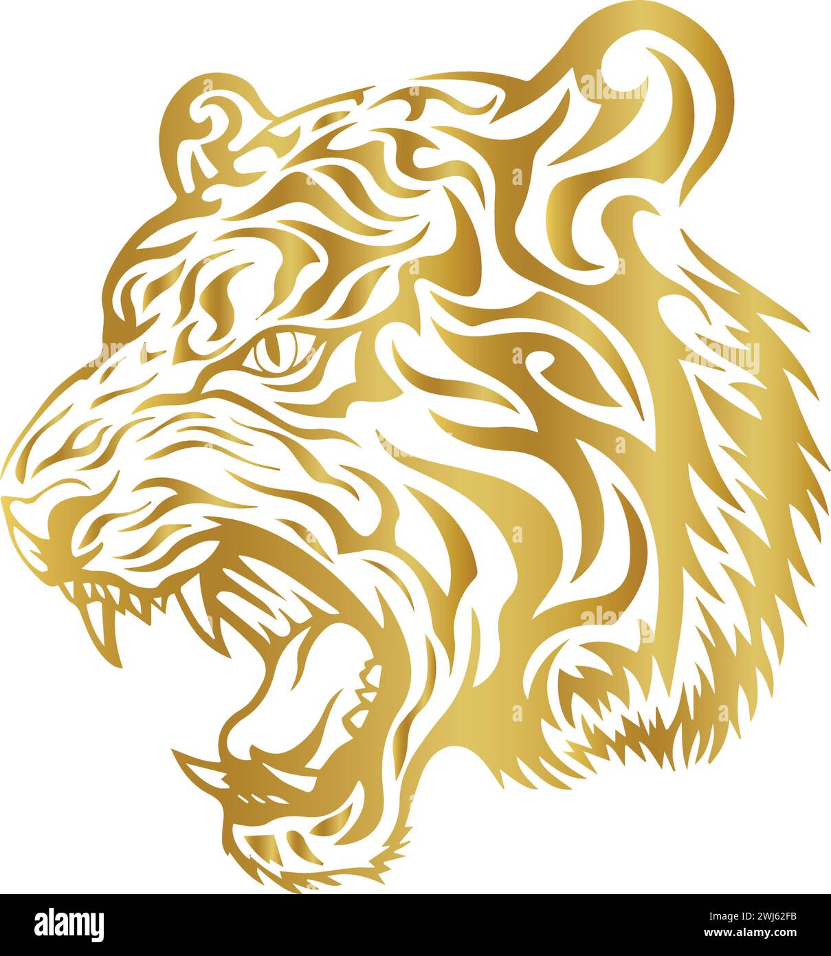 Chinese tiger vector hi-res stock photography and images - Alamy