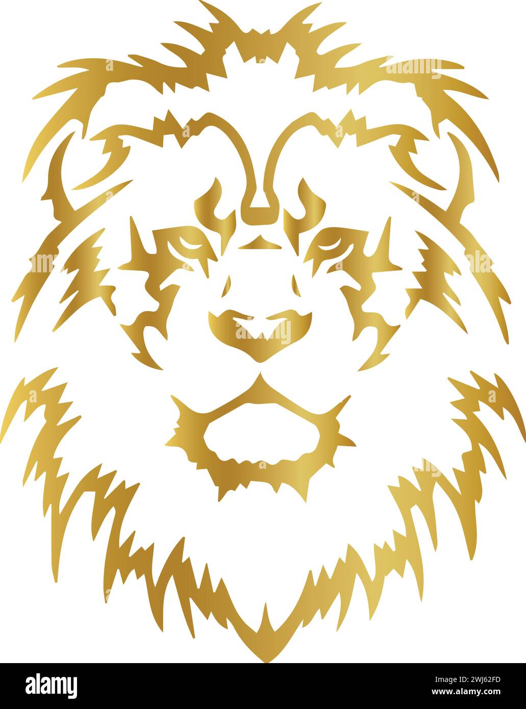 Golden lion Stock Vector Images - Alamy