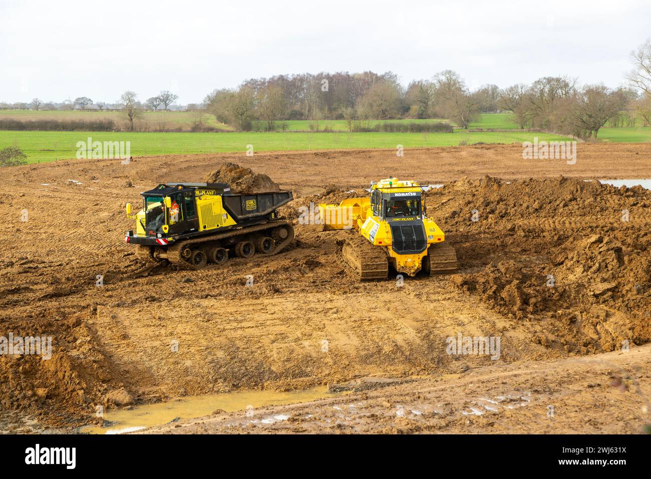 TRU PLANT hire heavy plant machinery constructing new reservoir ...