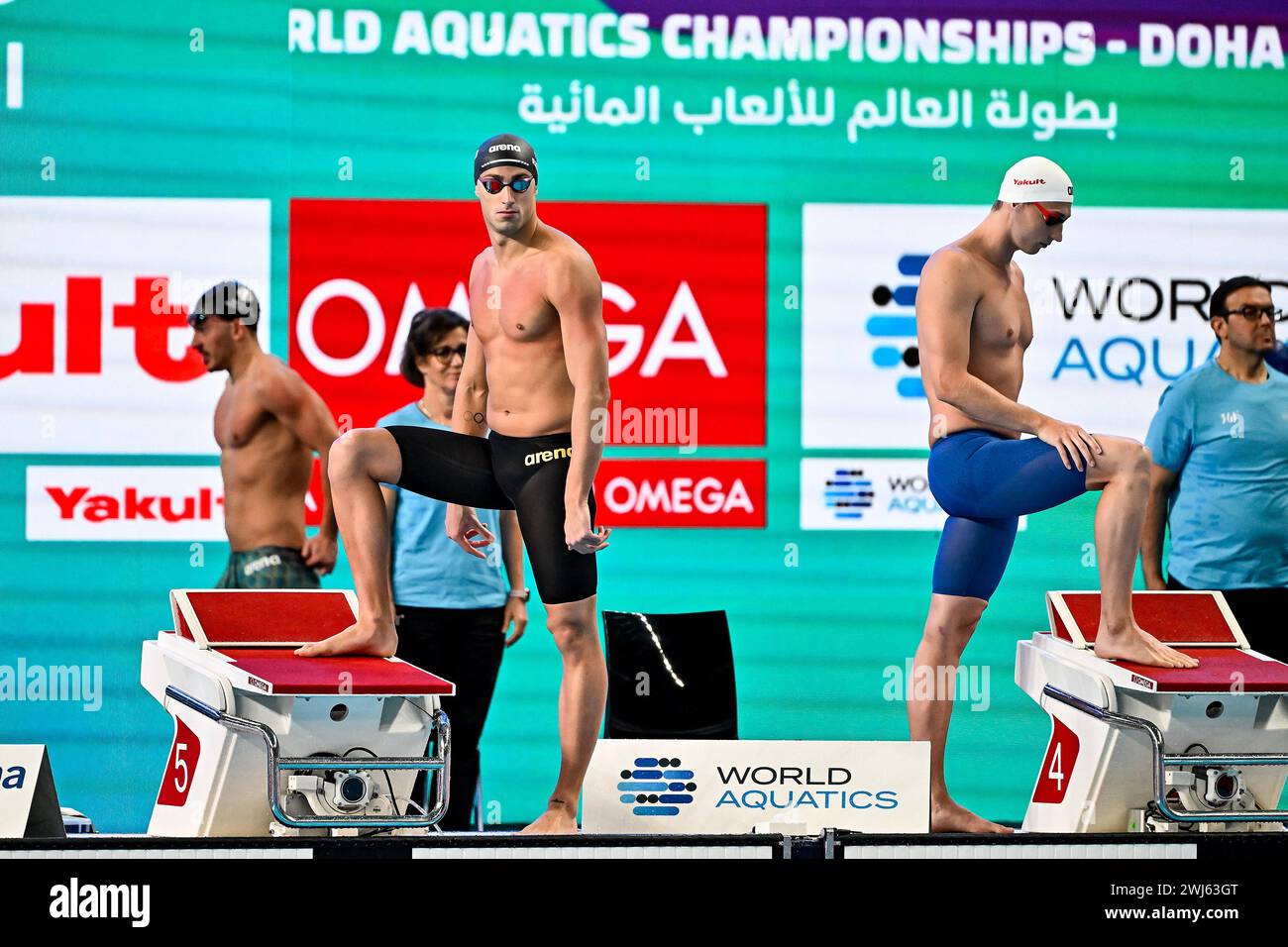 Doha, Qatar. 13th Feb, 2024. Alberto Razzetti of Italy prepares to ...