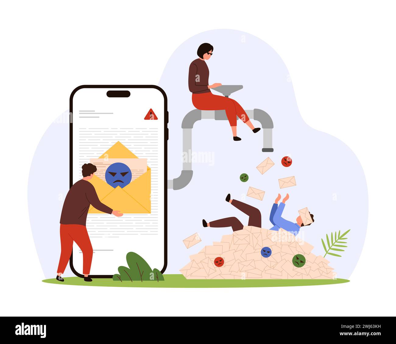 Junk mail pile Stock Vector Images - Alamy