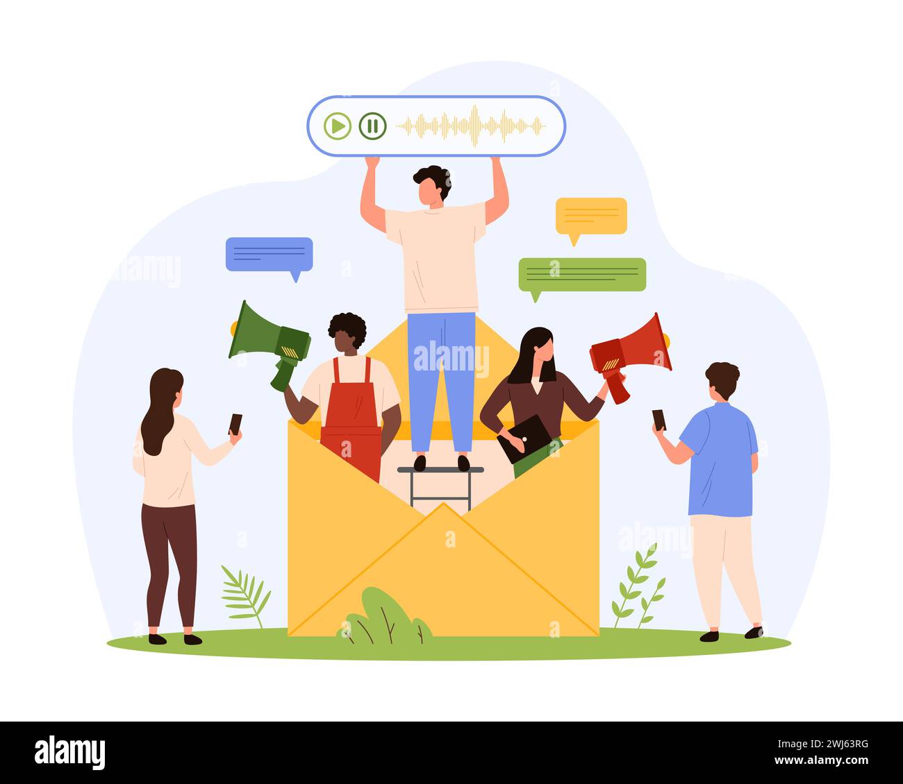 Cartoon voice hi-res stock photography and images - Alamy