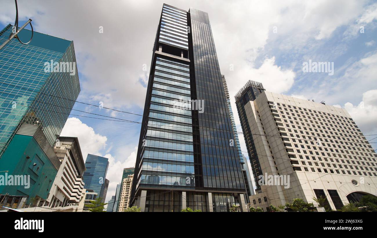 The streets of the skyscrapers of Jakarta, the capital of Indonesia ...