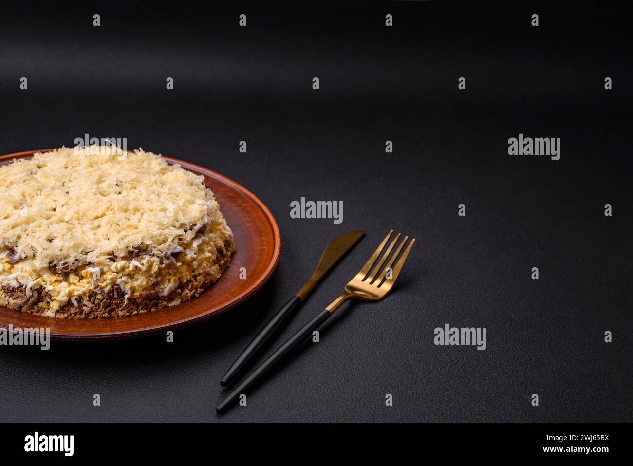 Delicious fresh pie with chicken liver Stock Photo - Alamy