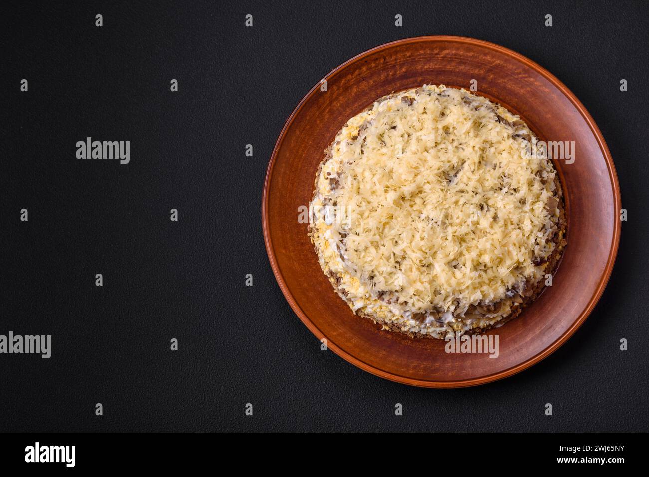 Delicious fresh pie with chicken liver Stock Photo - Alamy