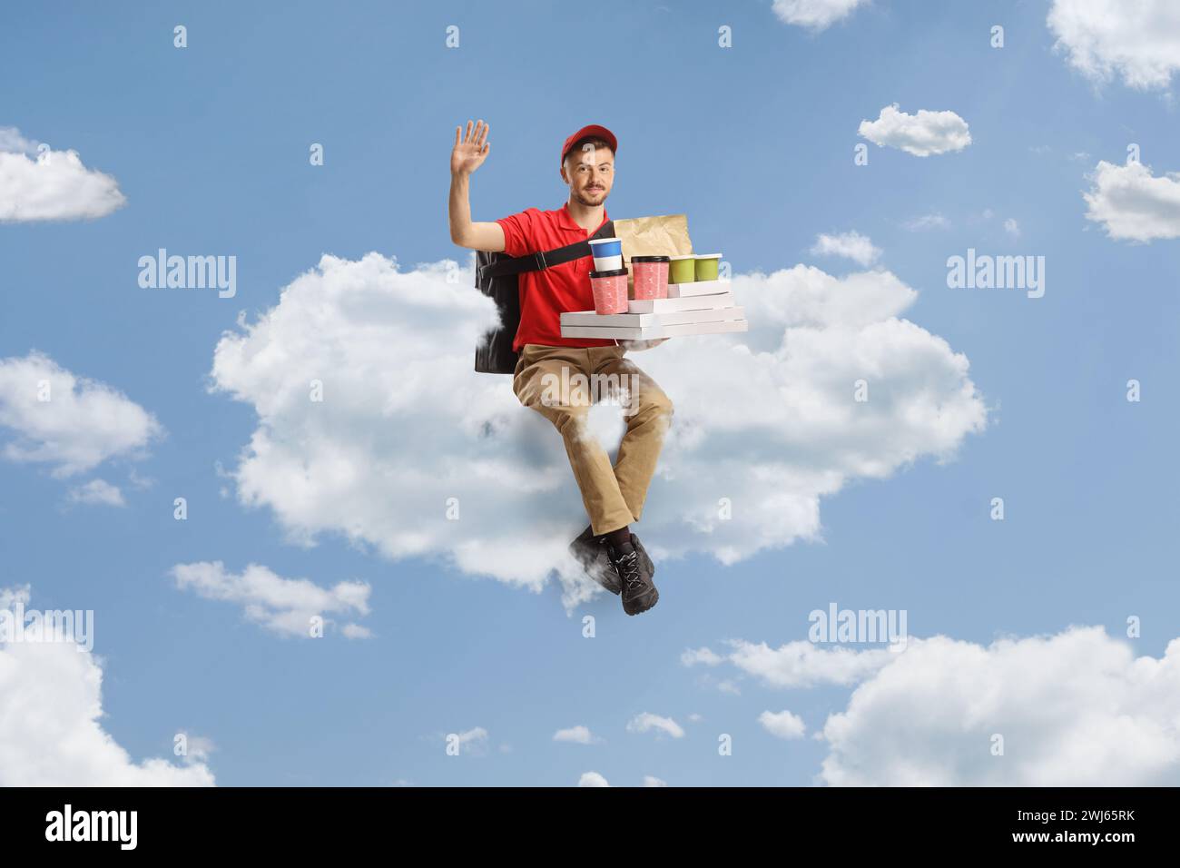 Guy from delivery service in hi-res stock photography and images - Alamy