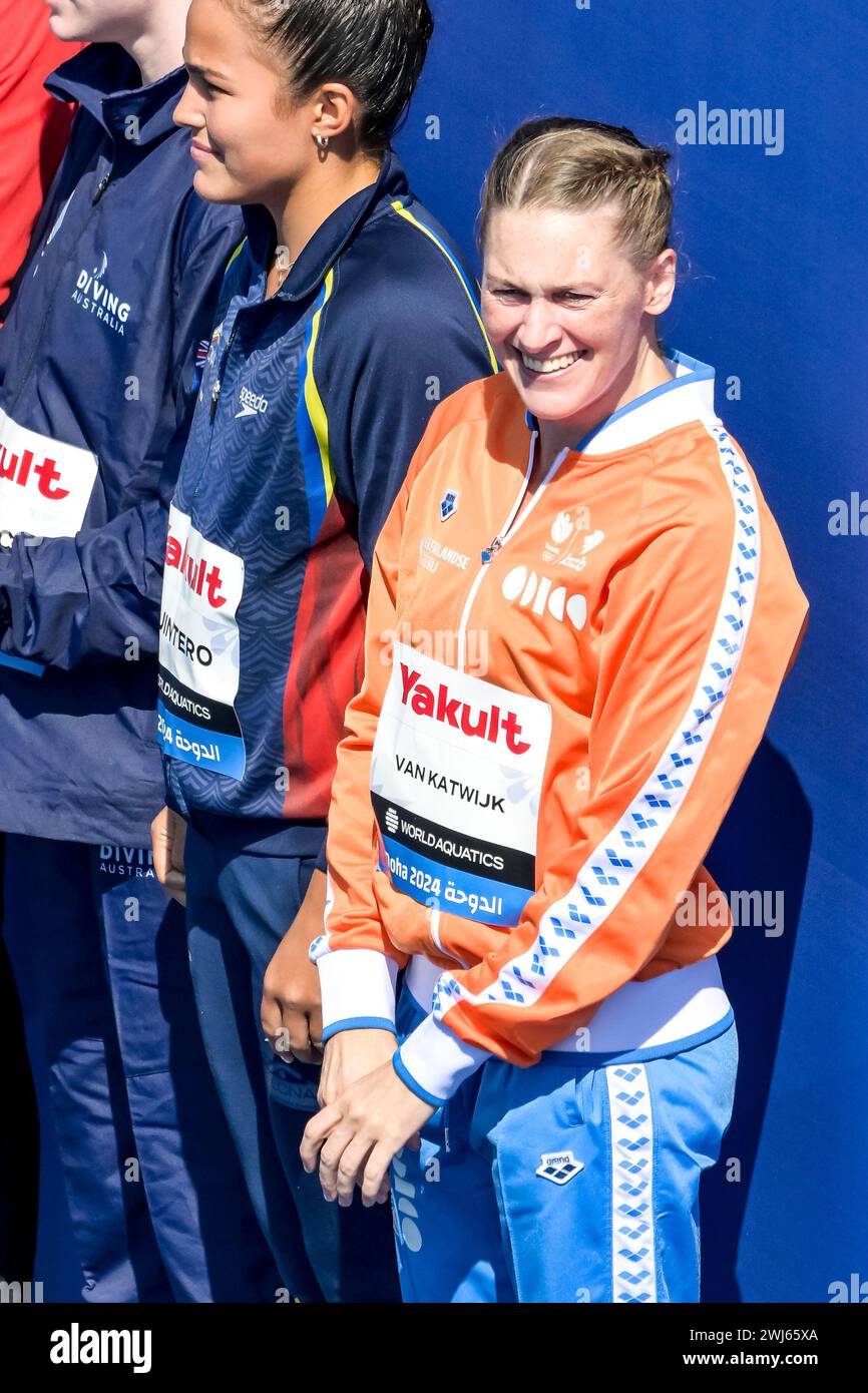 DOHA, QATAR - FEBRUARY 13: Ginni Van Katwijk of The Netherlands ...