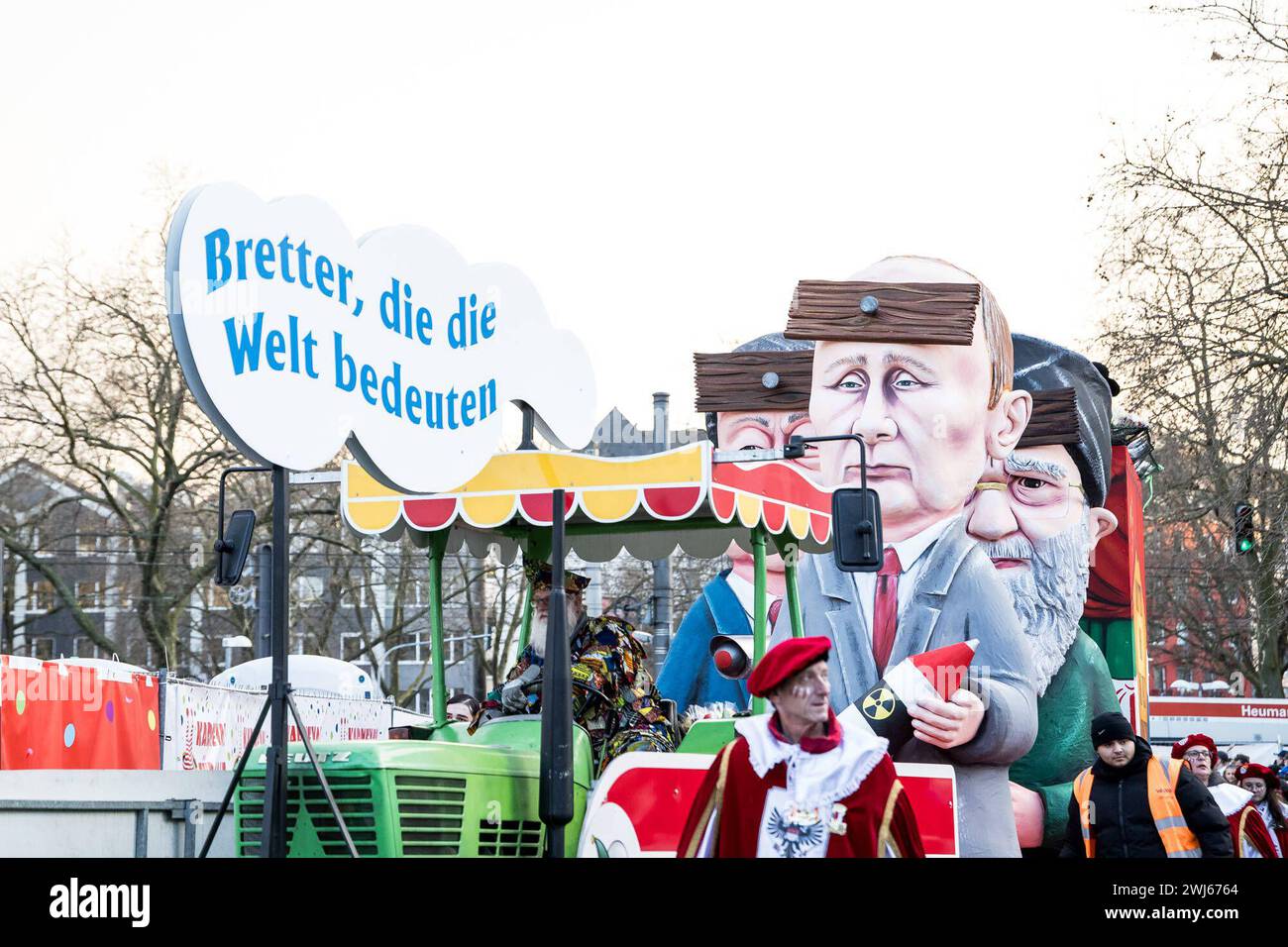 Rosenmontagszug 2024 Köln, 12.02.2024 Bretter, die die Welt bedeuten ...