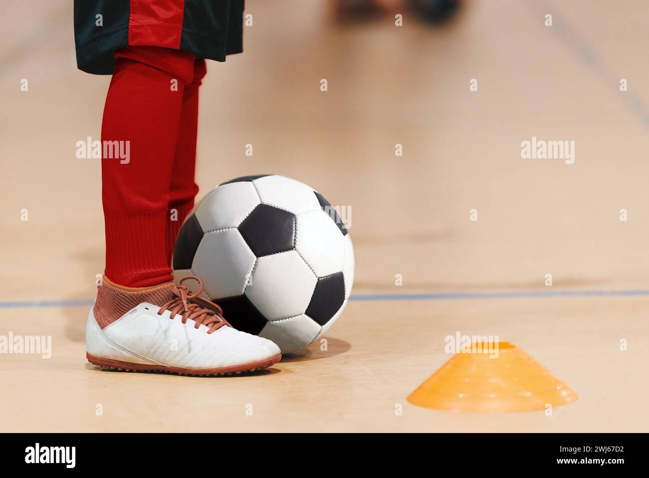 Futsal Training Drill For School Children. Kids Playing Sports Games at ...