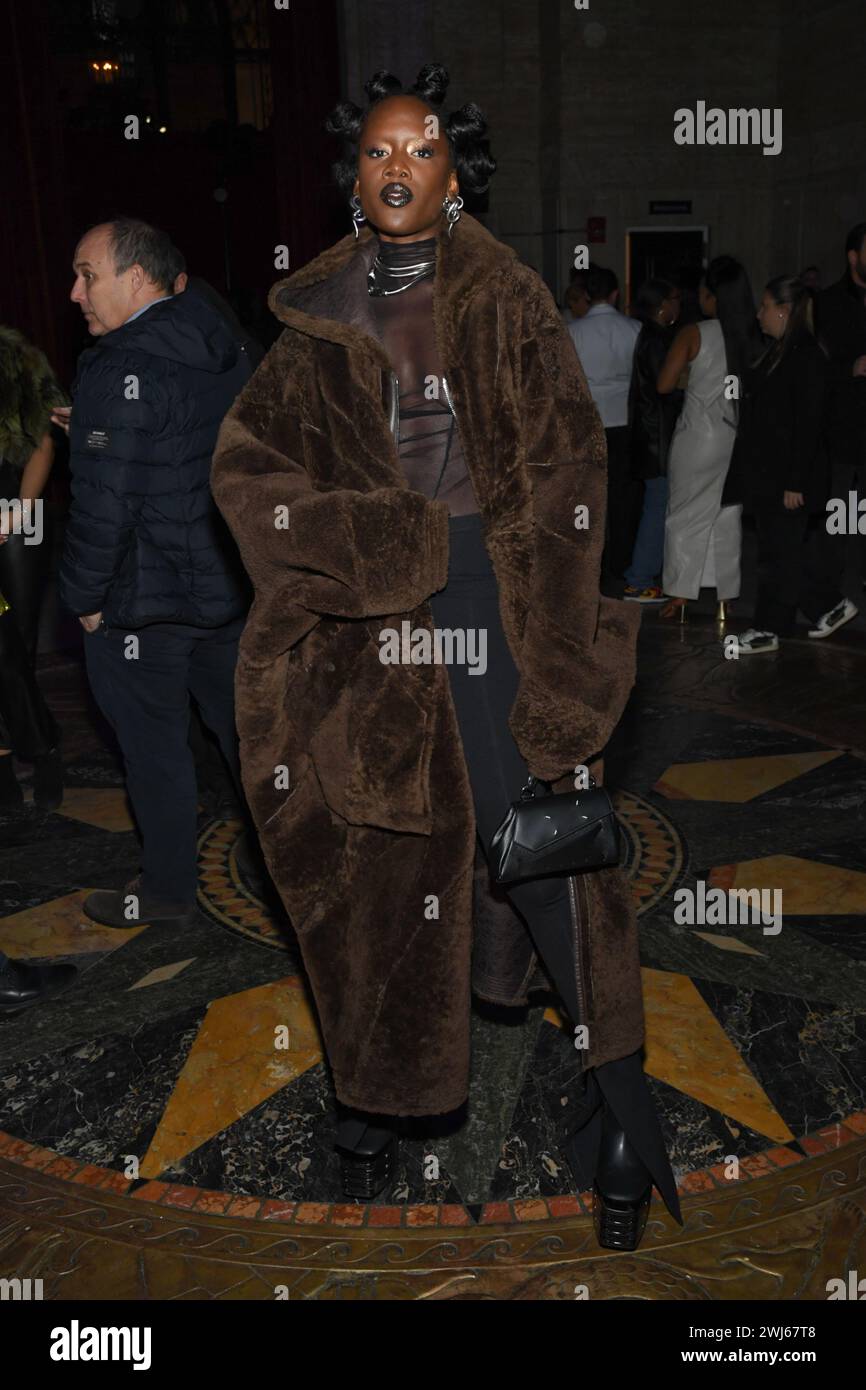 New York, USA. 12th Feb, 2024. Oyinda attending the LaQuan Smith FW24 ...