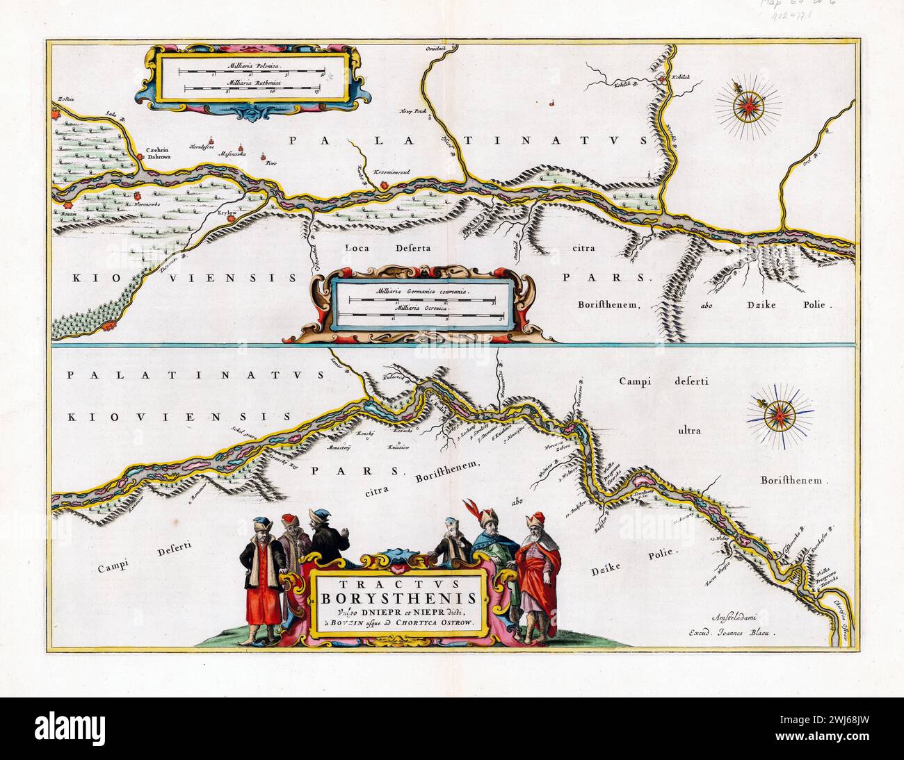 Dnepr River, Ukraine Willem and Johannes Joan Blaeu, 1665 *** Dnepr River, Ukraine Willem and ...