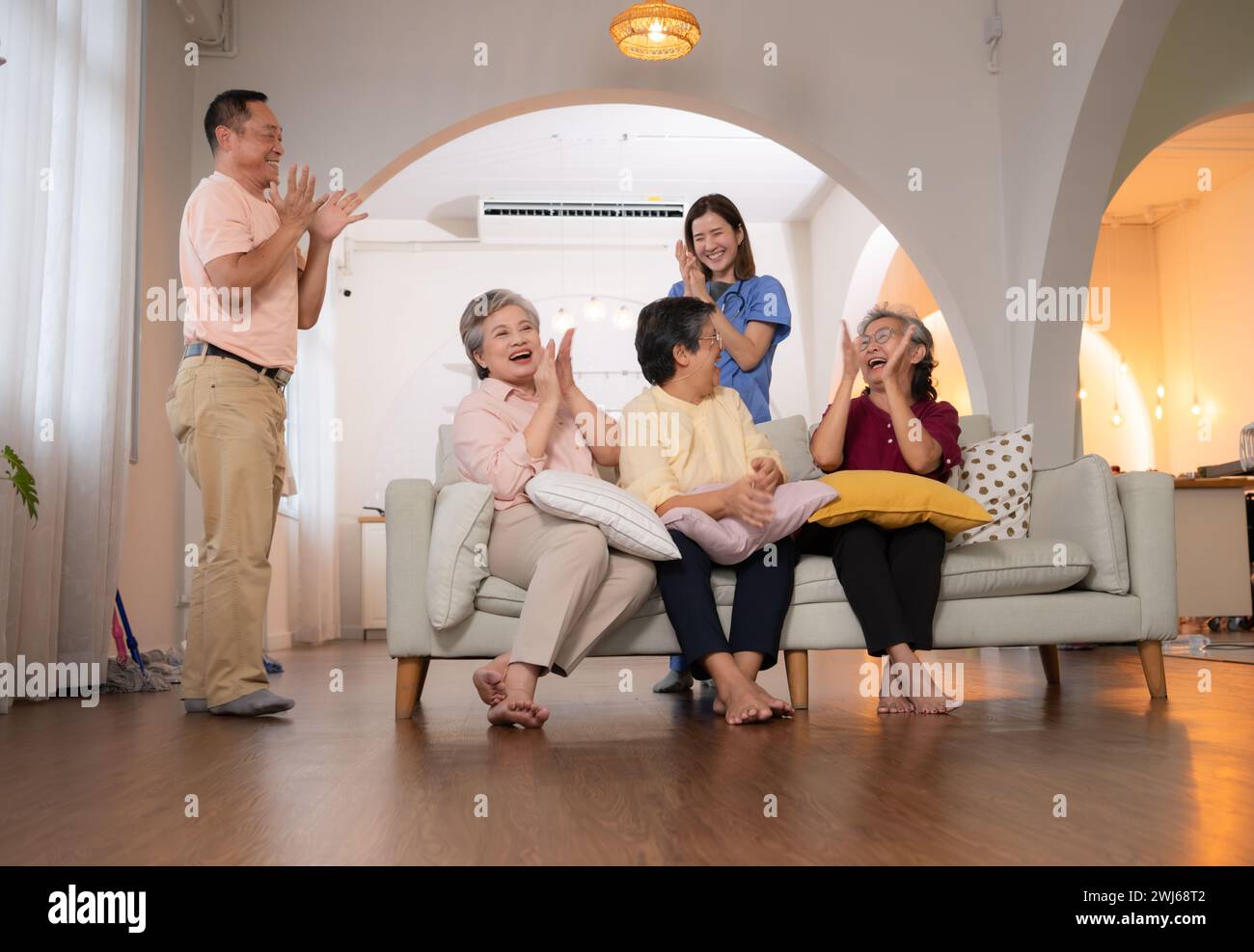 Old home and family group hi-res stock photography and images - Alamy