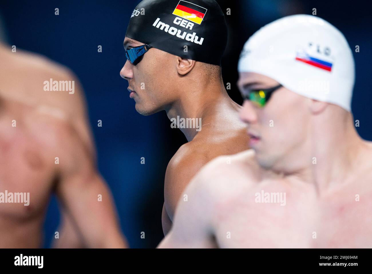 Doha, Qatar. 13th Feb, 2024. Melvin Imoudu of Germany prepares to ...