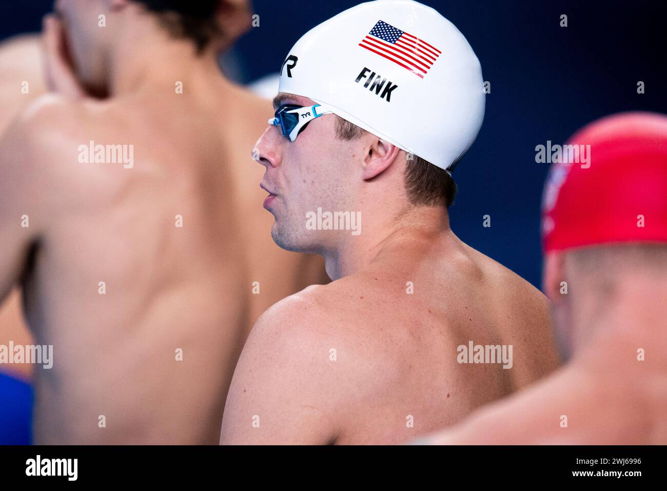 Doha, Qatar. 13th Feb, 2024. Nic Fink of United States of America ...