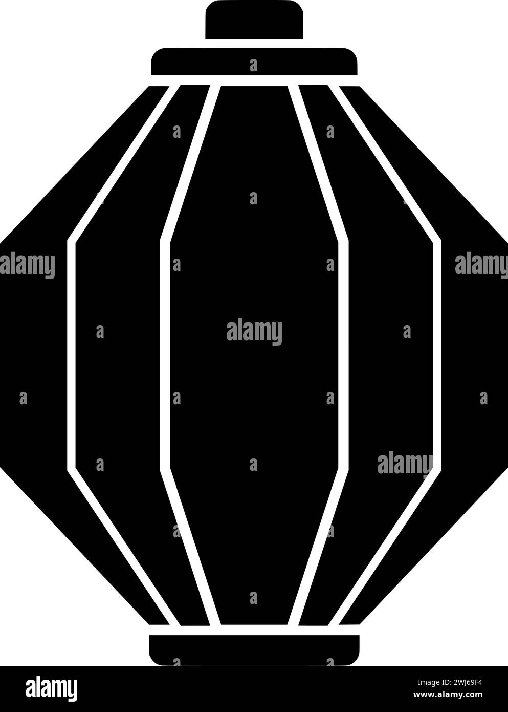 black lampion silhouette or flat lantern illustration of lamp logo ...