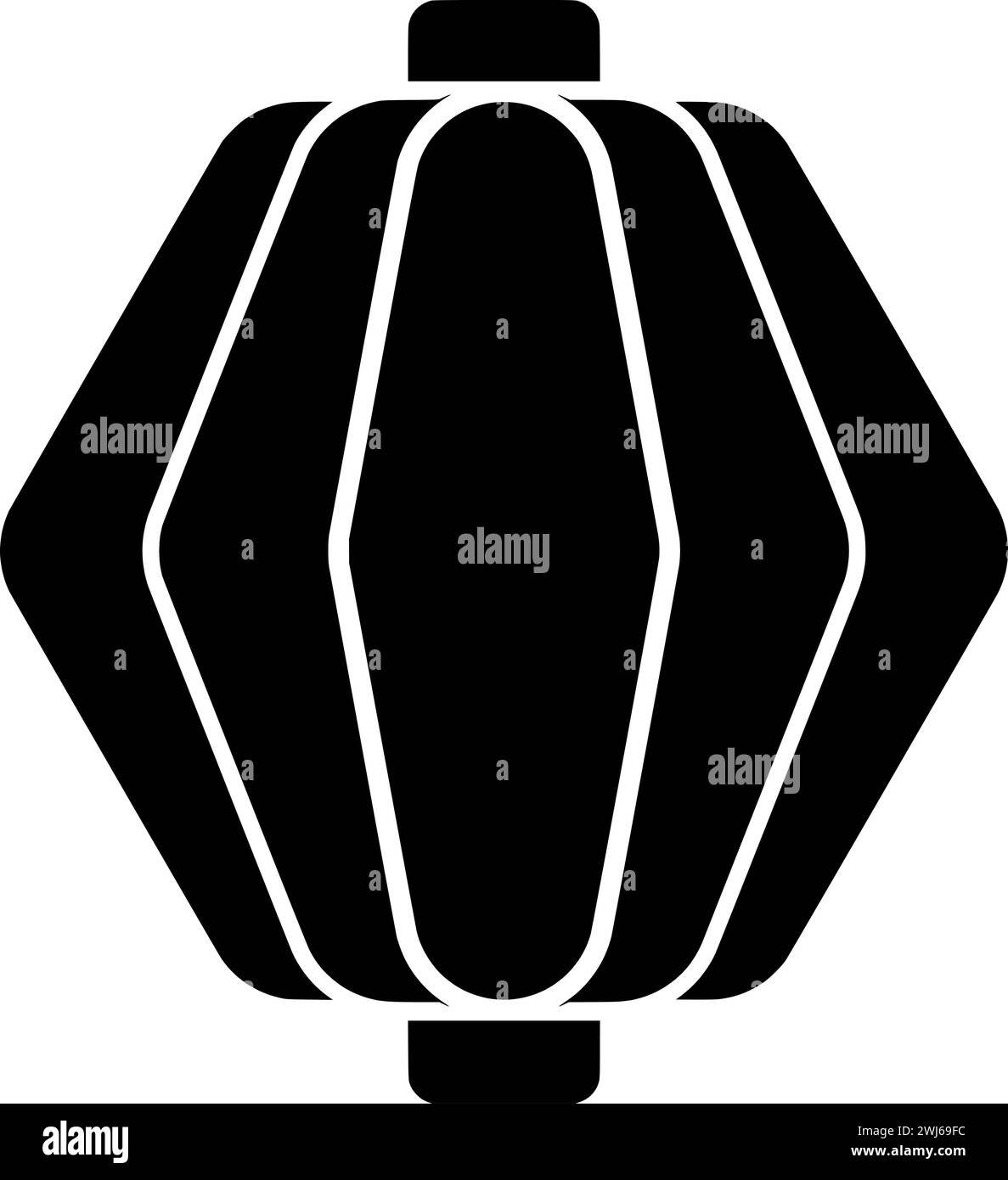 black lampion silhouette or flat lantern illustration of lamp logo ...