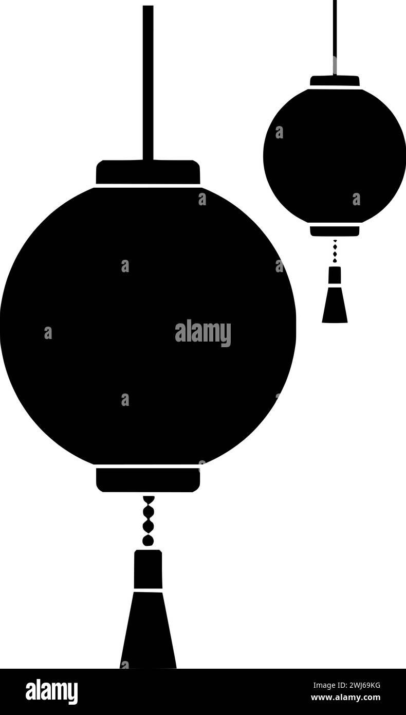 Lampion silhouette hi-res stock photography and images - Alamy