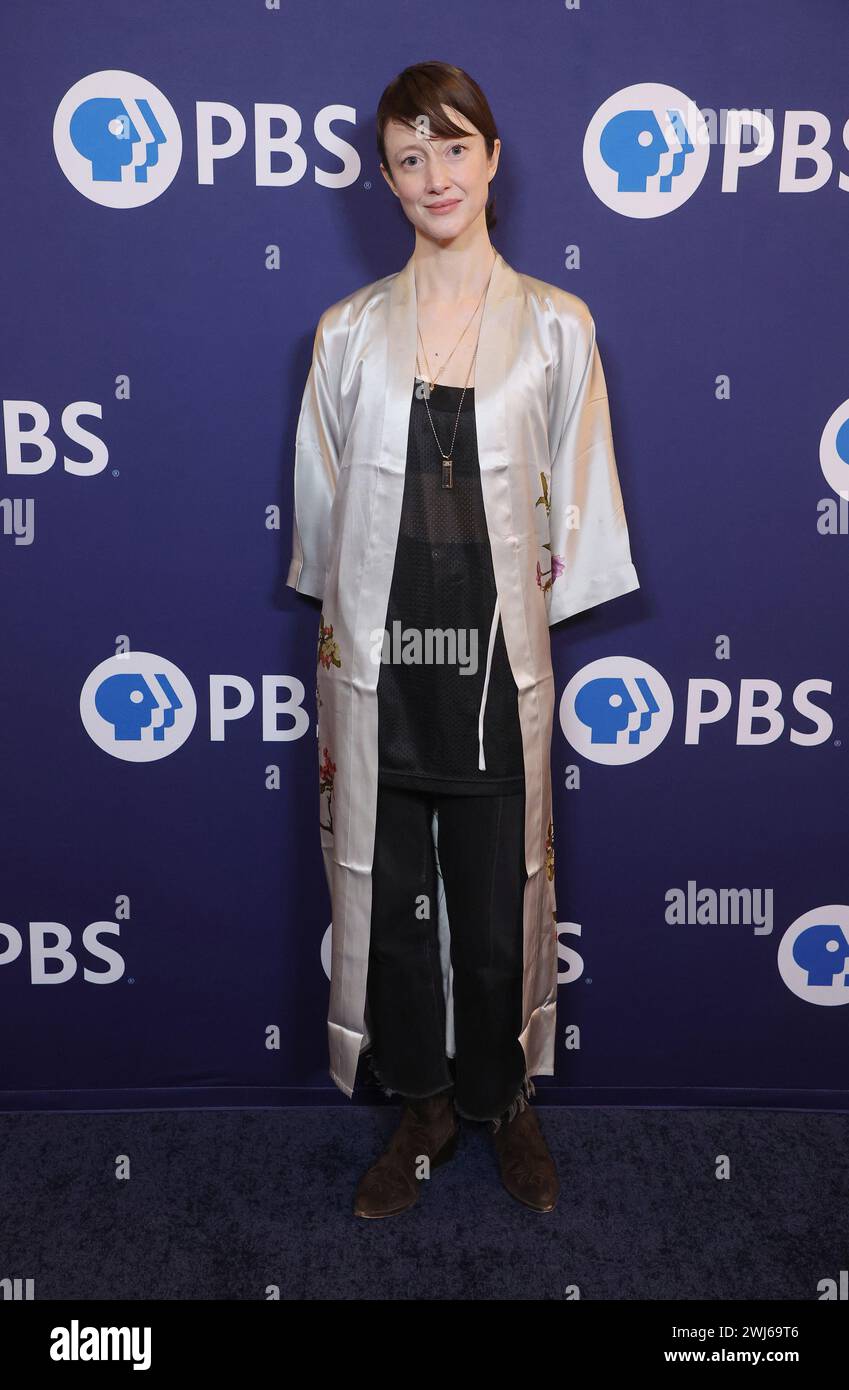 Pasadena, Ca. 12th Feb, 2024. Andrea Riseborough, of MASTERPIECE "Alice ...