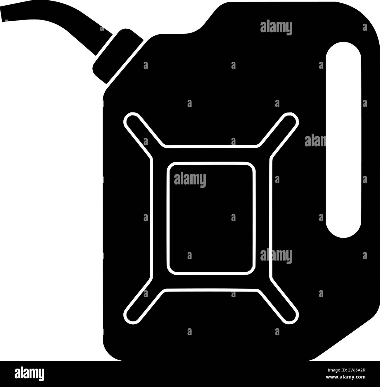 black petrol silhouette or flat hose illustration of fuel logo oil for ...