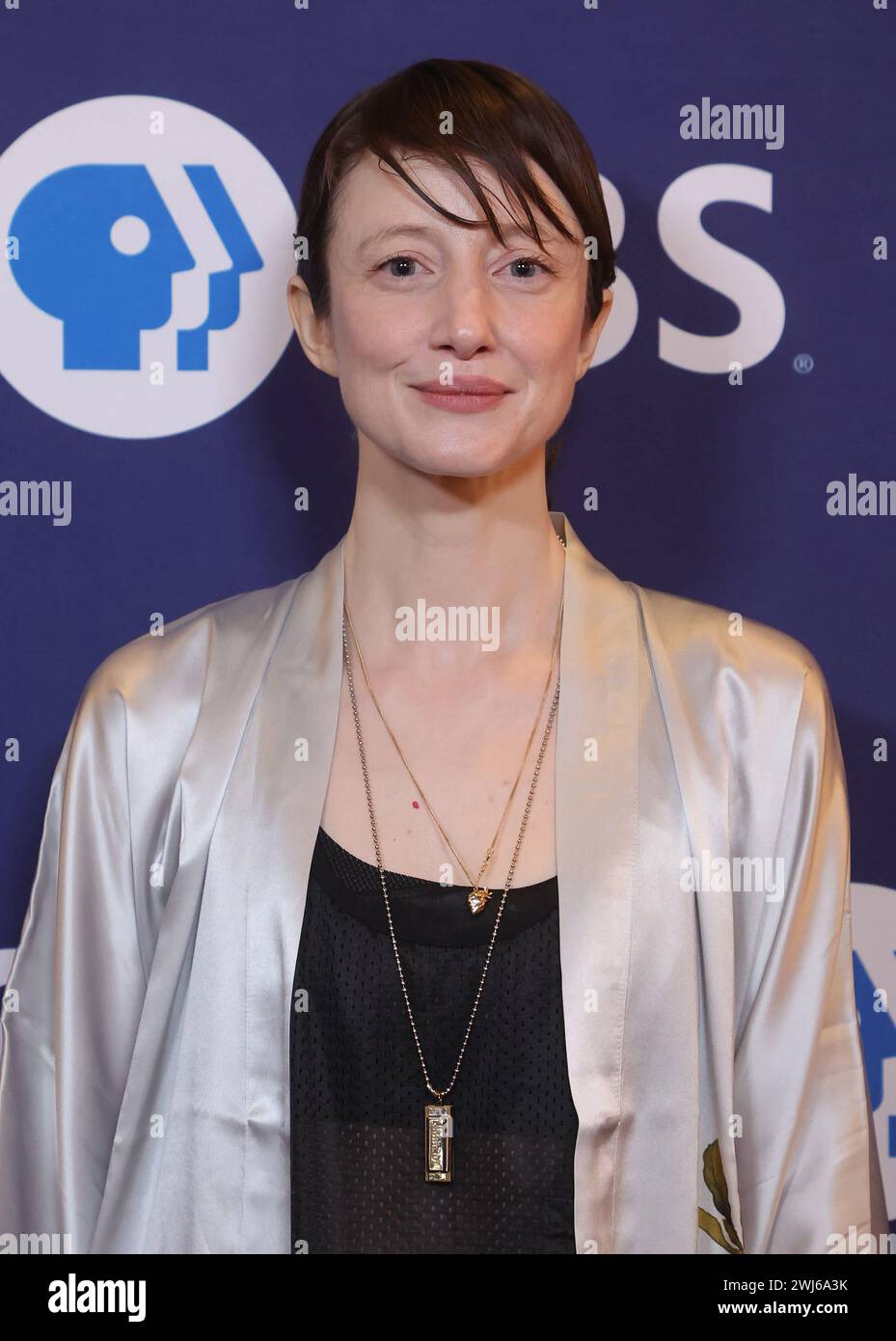 Pasadena, Ca. 12th Feb, 2024. Andrea Riseborough, of MASTERPIECE "Alice ...