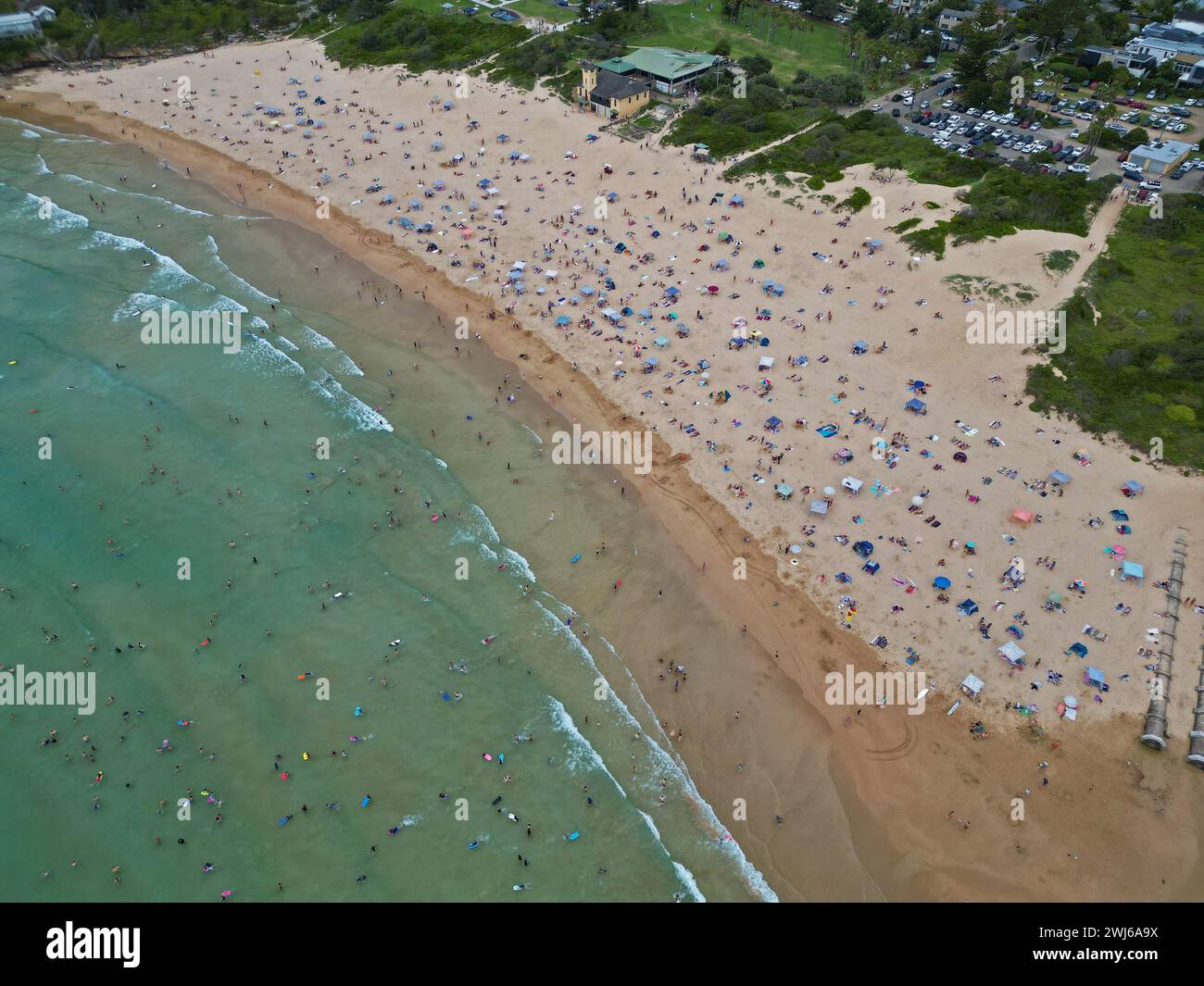 An aerial view of Freshwater beach, Freshwater, NSW, Australia Stock ...