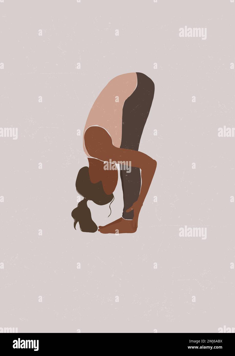 Yoga poses chart hi-res stock photography and images - Alamy