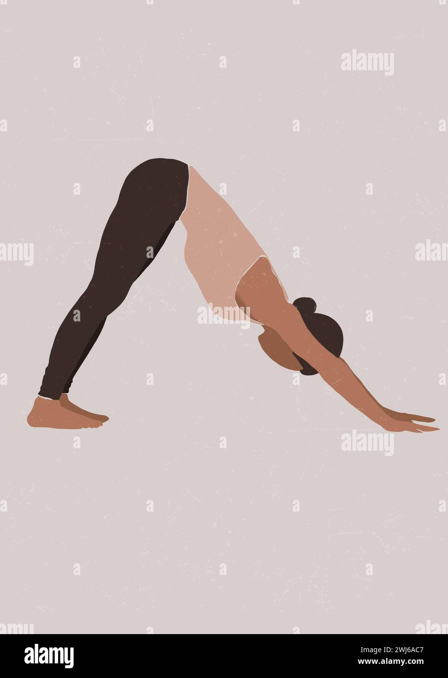 Yoga poses chart hi-res stock photography and images - Alamy