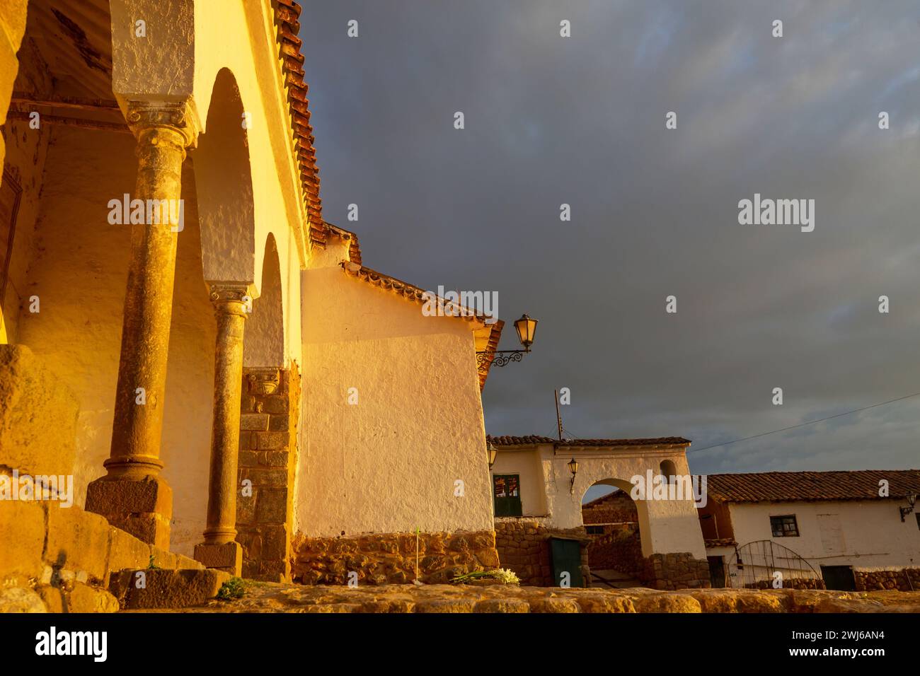 Colonial architecture in Peru Stock Photo - Alamy