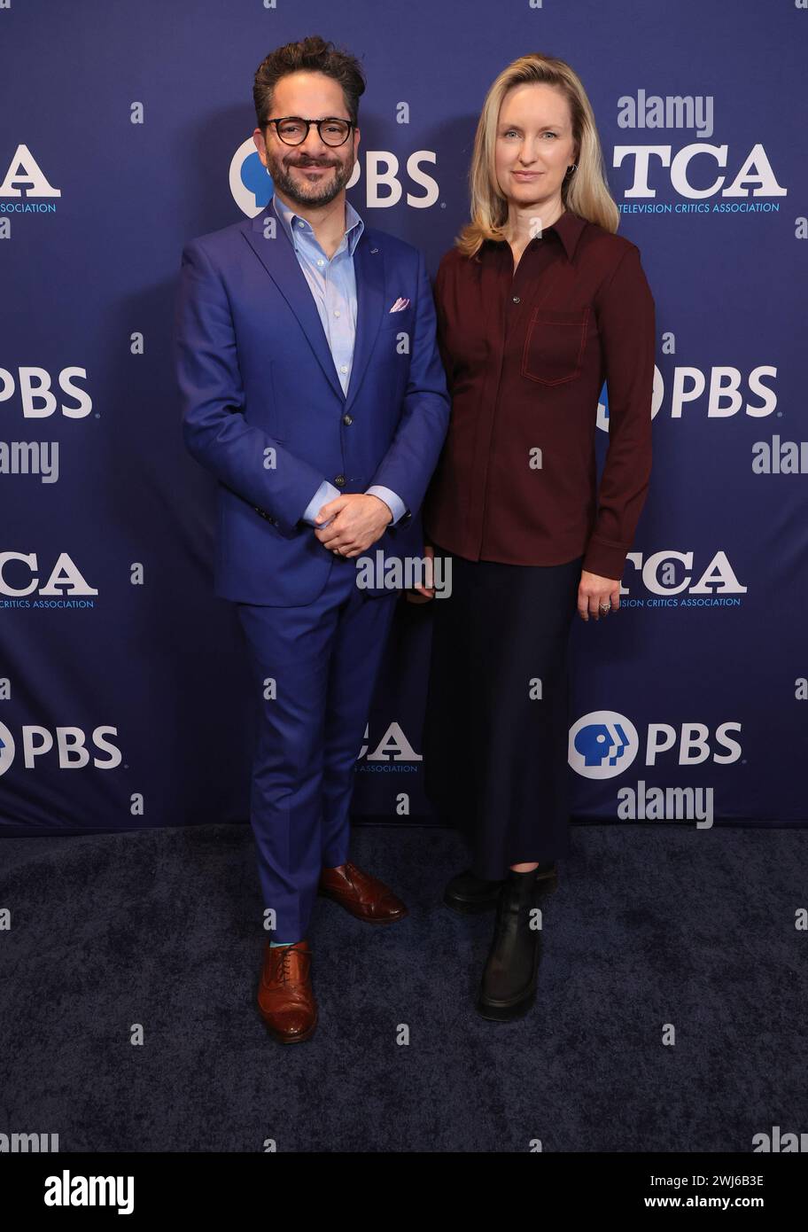 Pasadena, Ca. 12th Feb, 2024. Ari Wallach, Kathryn Murdoch of "A Brief ...