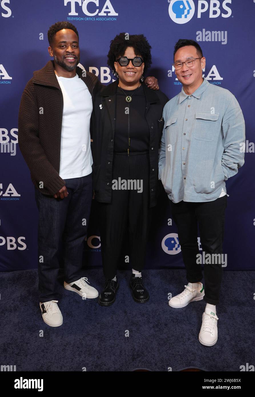 Pasadena, Ca. 12th Feb, 2024. Dule Hill, Amythyst Kiah, Danny Lee of ...