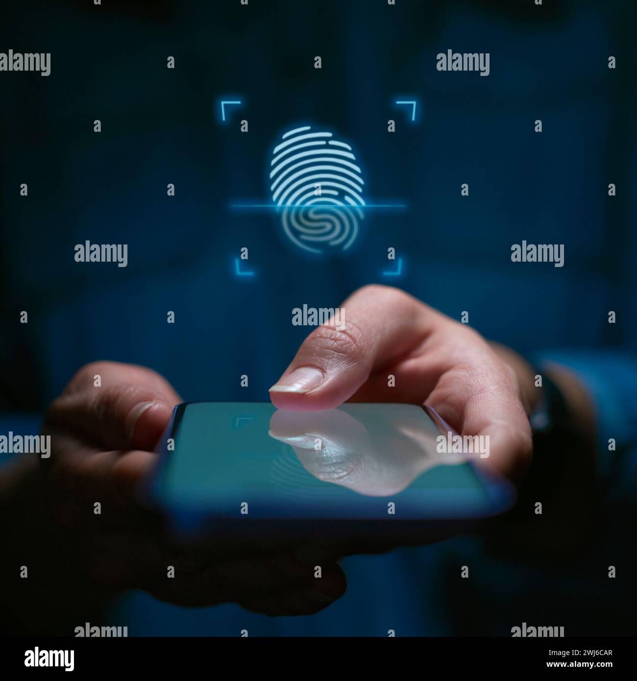 Fingerprint padlock hi-res stock photography and images - Alamy