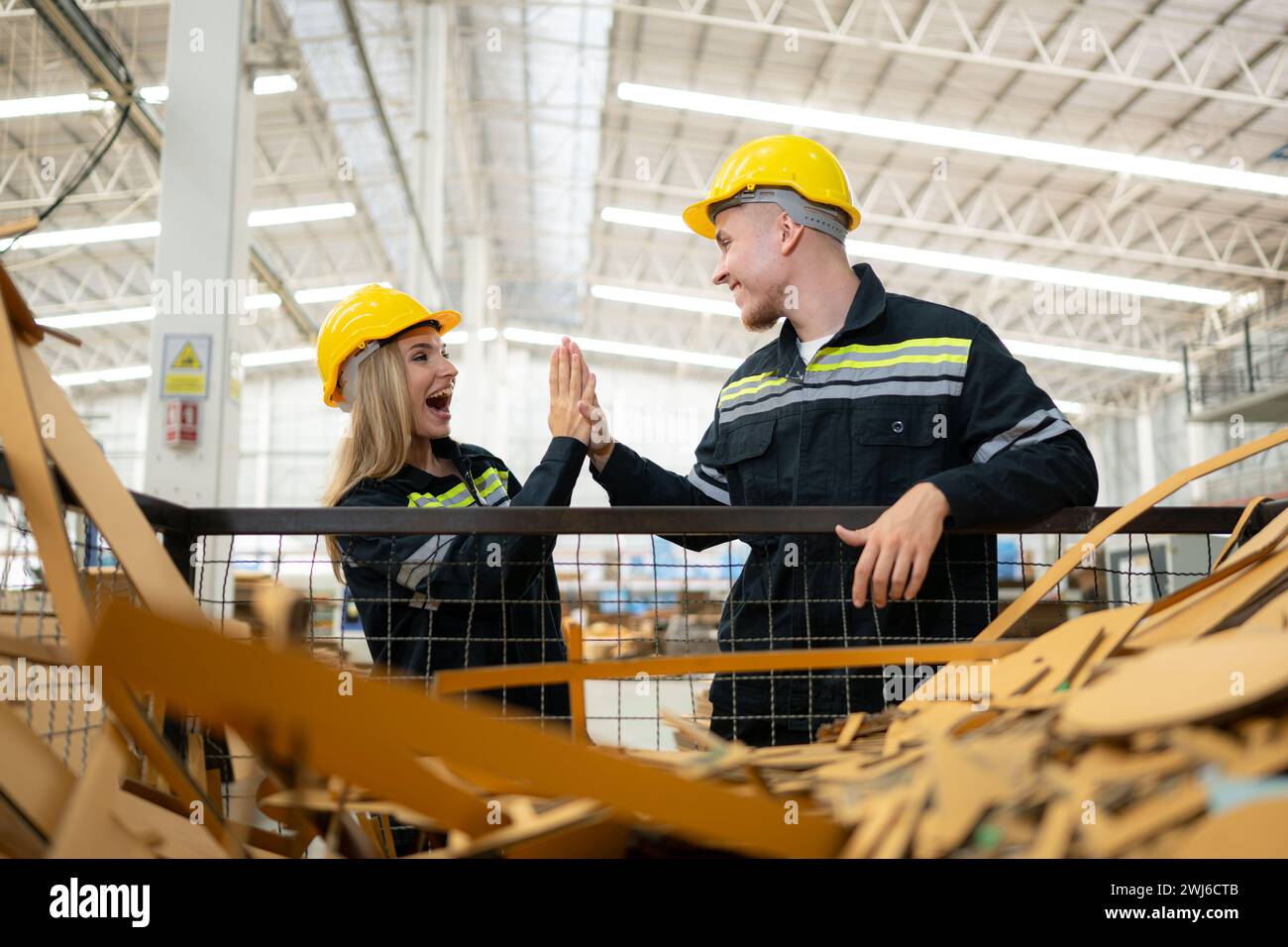 Warehouse pushing trolley hi-res stock photography and images - Alamy