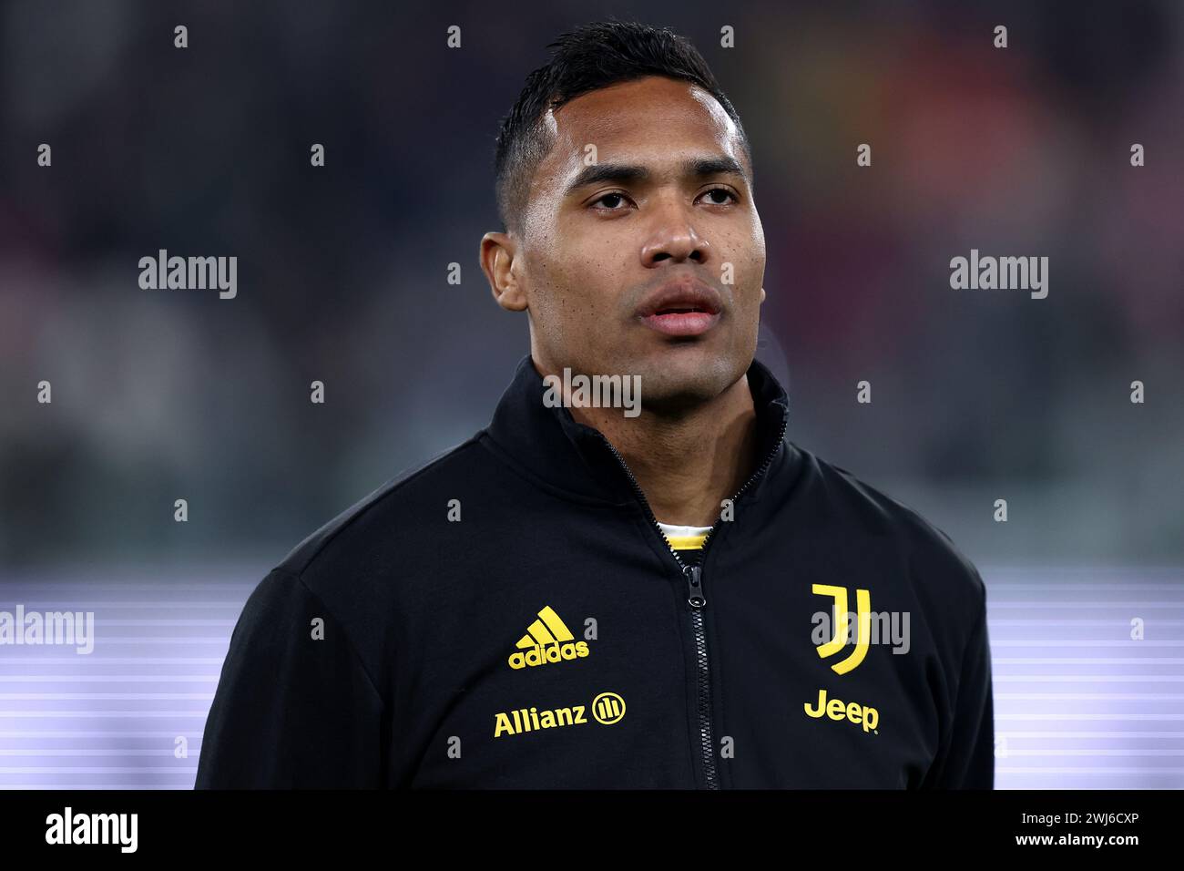 Alex Sandro of Juventus Fc looks on during the Serie A football match ...