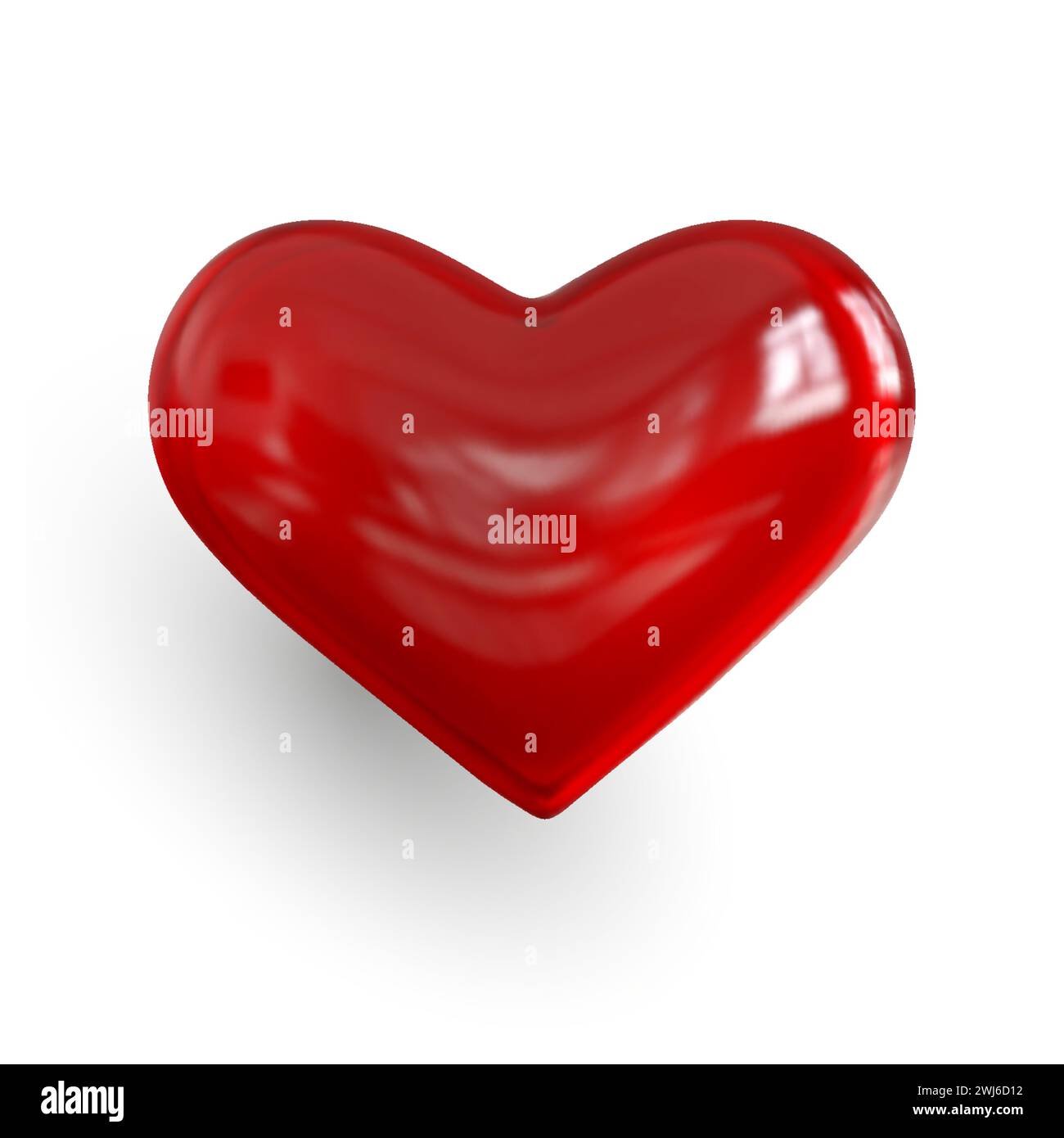 Glass heart.Realistic 3D Heart.Love red heart Stock Vector Image & Art ...