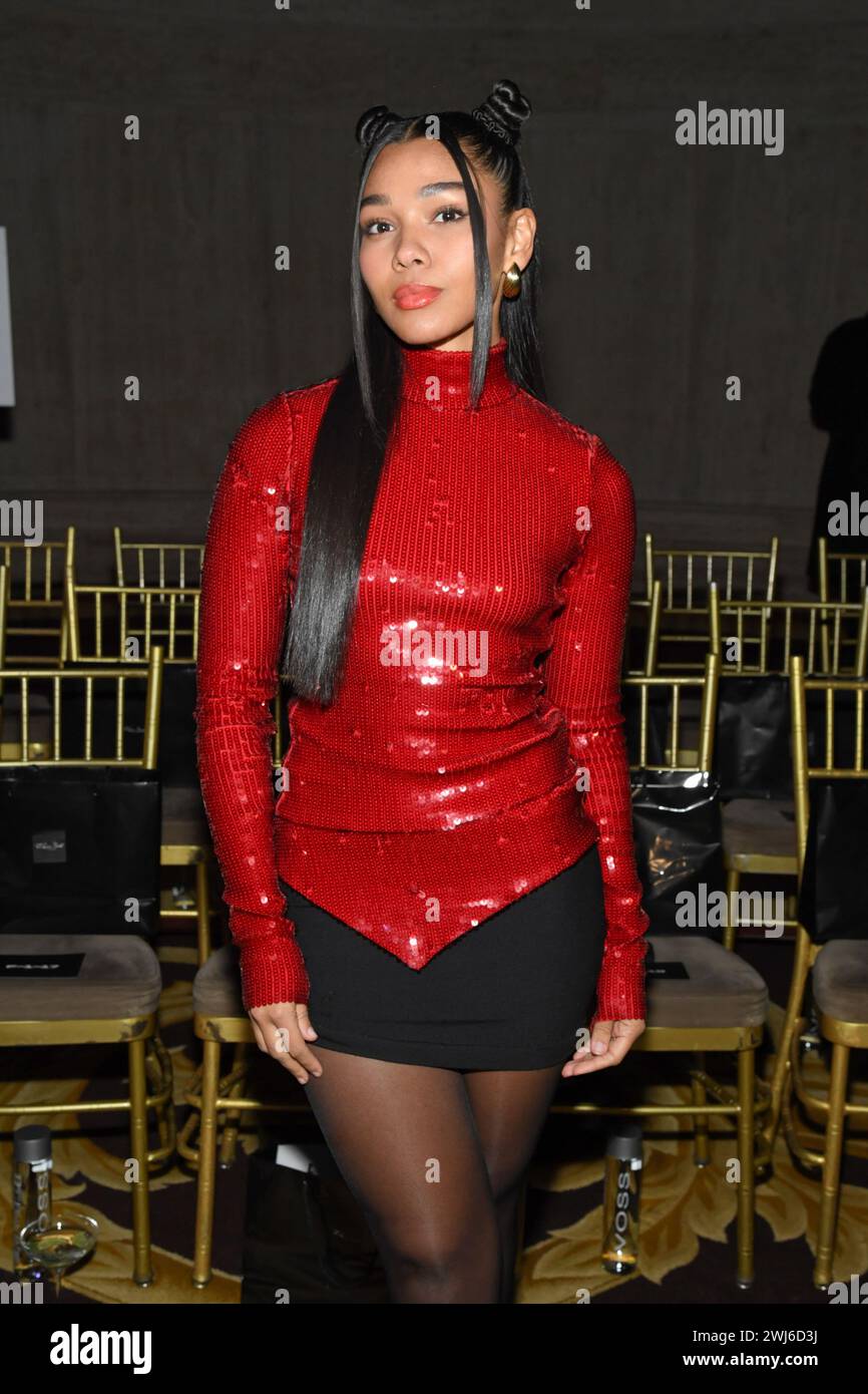 New York, USA. 12th Feb, 2024. April Buckles attending the LaQuan Smith ...